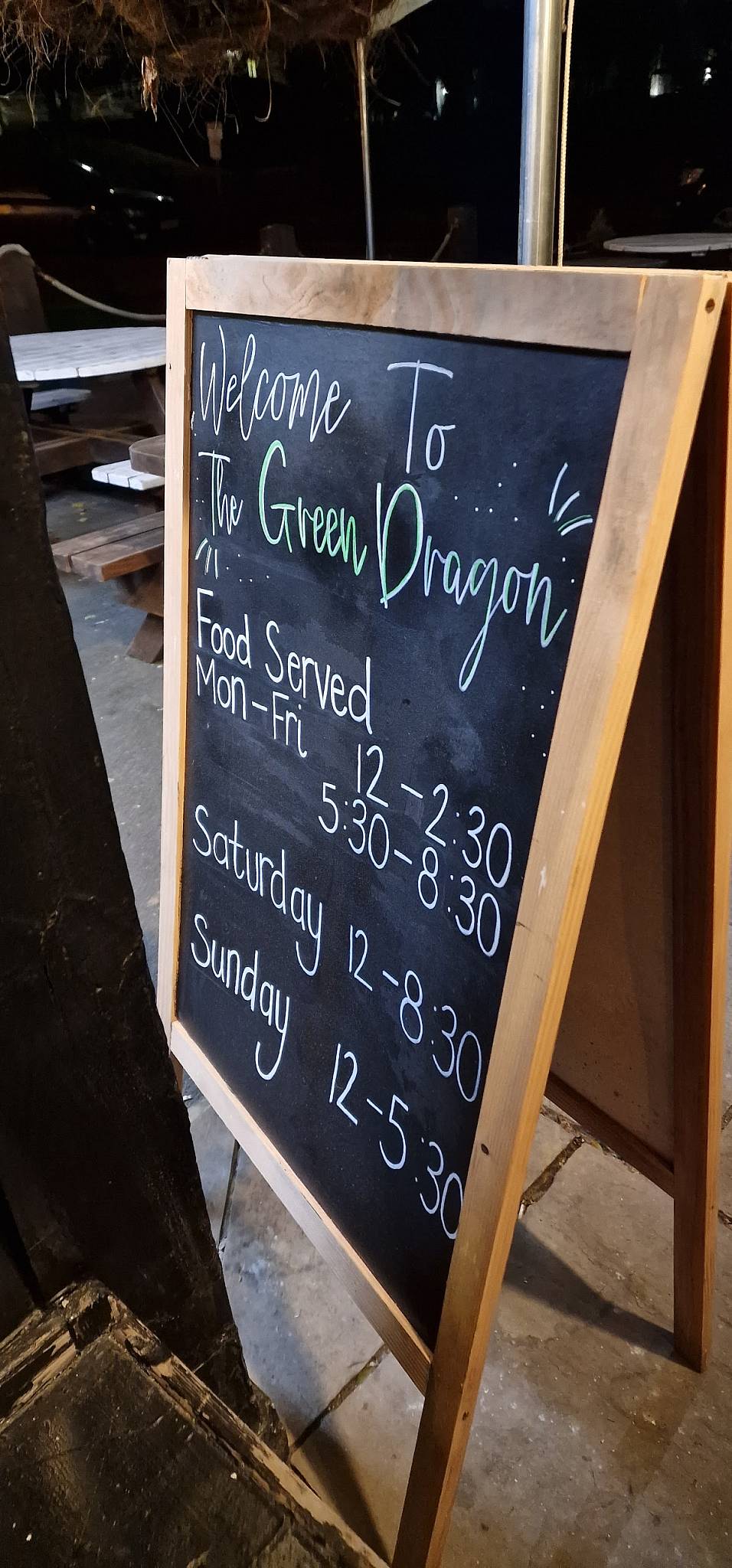 Menu at The Green Dragon pub & bar, London Colney