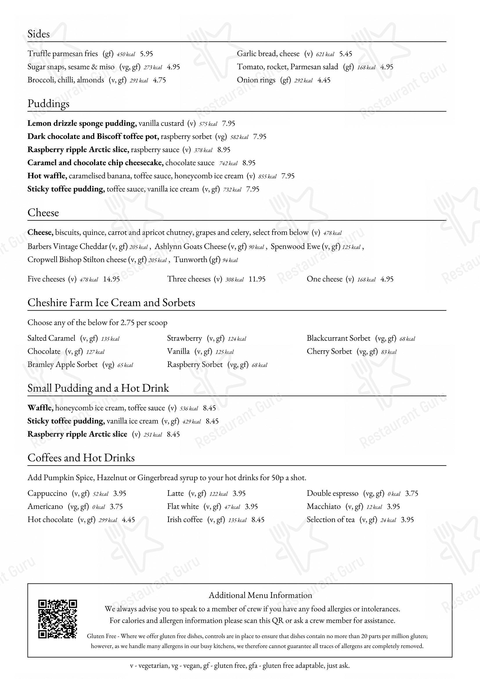 Menu at The Haycutter pub & bar, Oxted, Tanhouse Rd