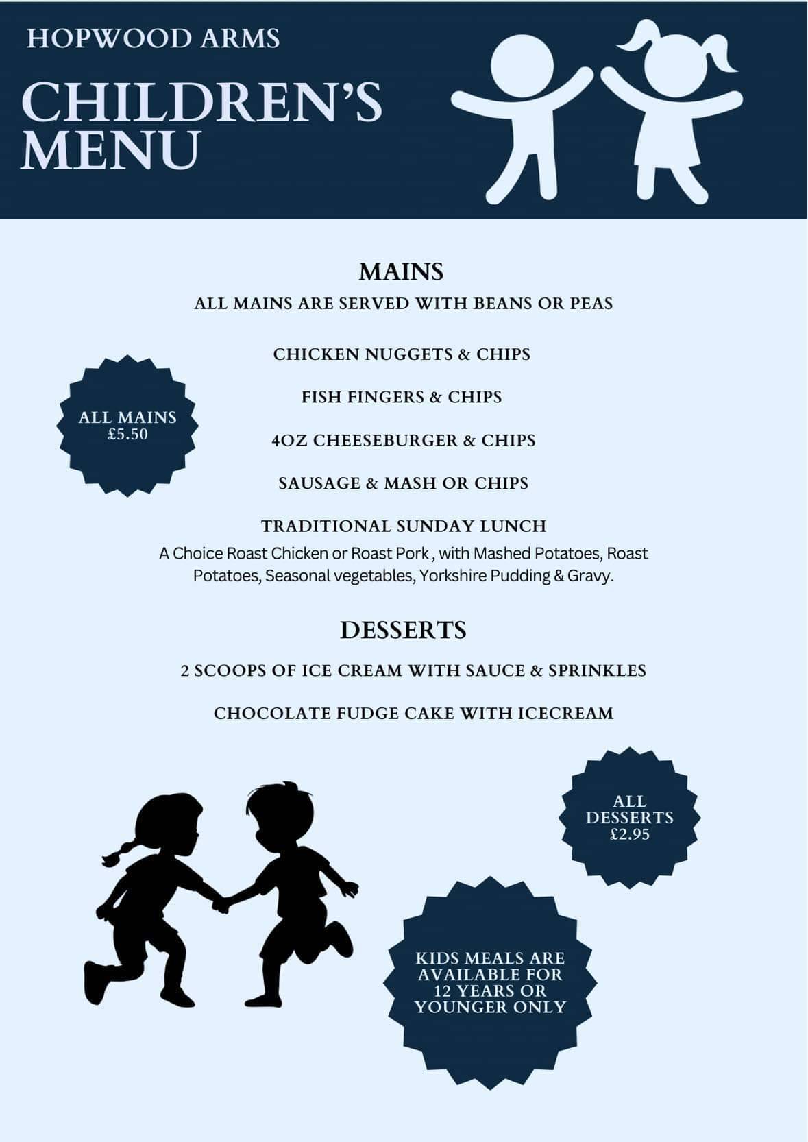 Menu at The Hopwood. pub & bar, Manchester, 753 Rochdale Rd