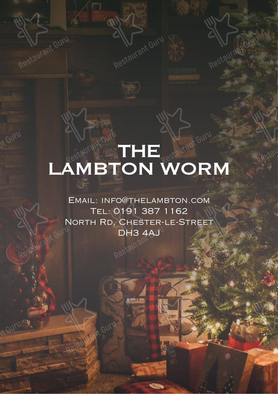 Menu at The Lambton Worm pub & bar, Chester-le-Street