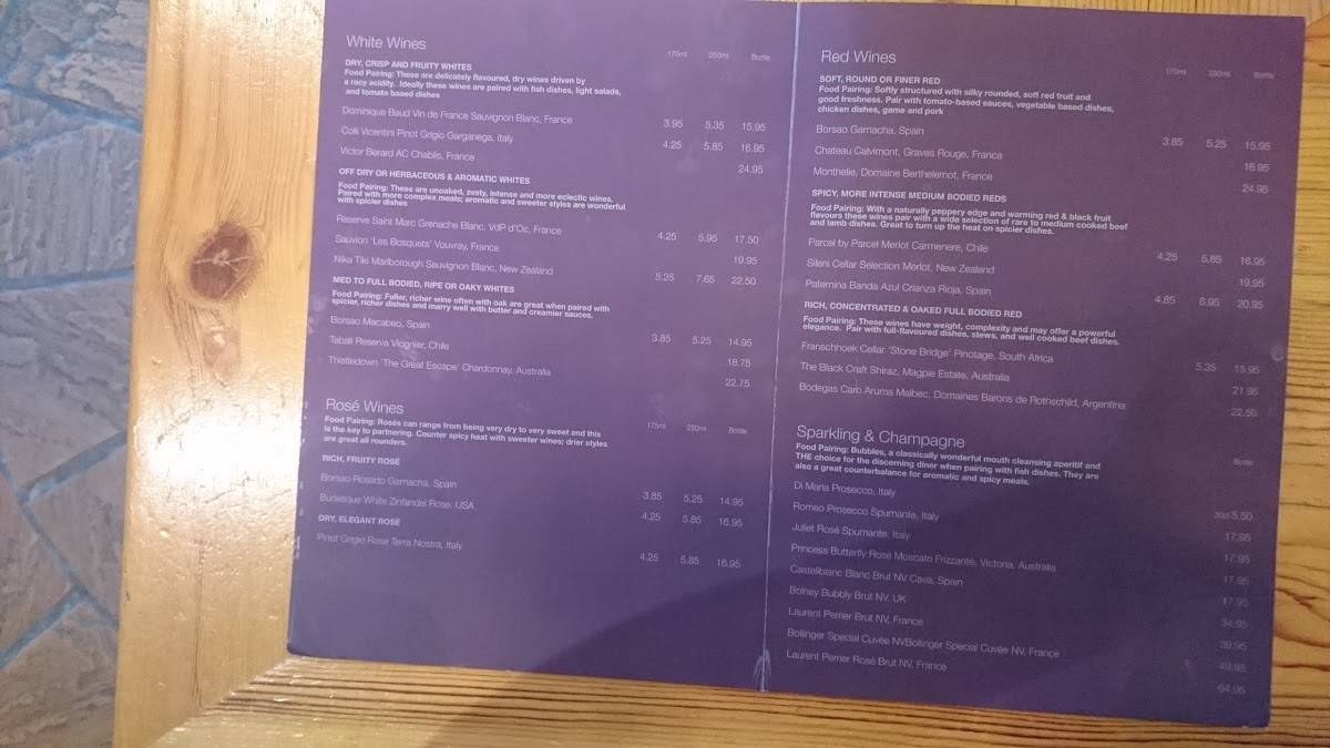 Menu at The Little Bridge pub & bar, Huddersfield