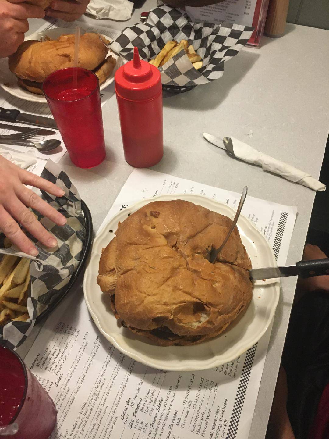 Menu at The Little Red Diner restaurant, Port Allegany