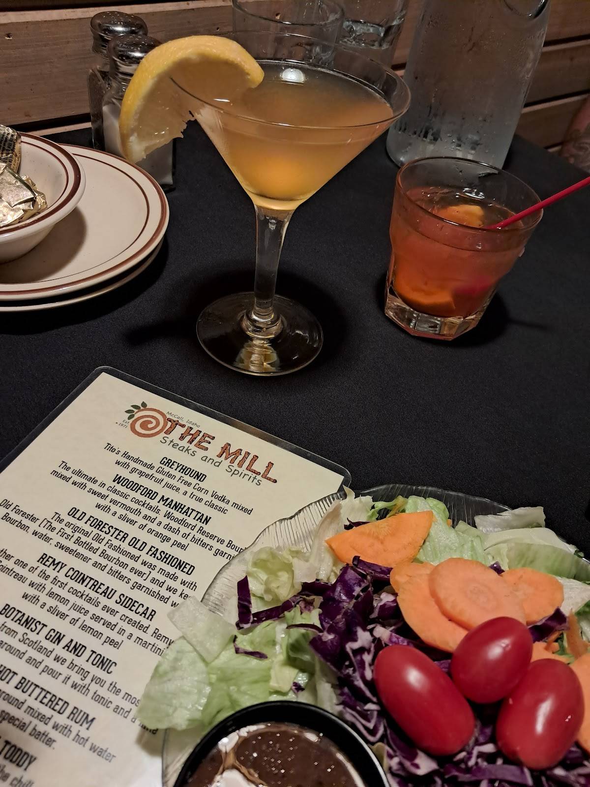 Menu at The Mill Steak and Spirits pub & bar, McCall