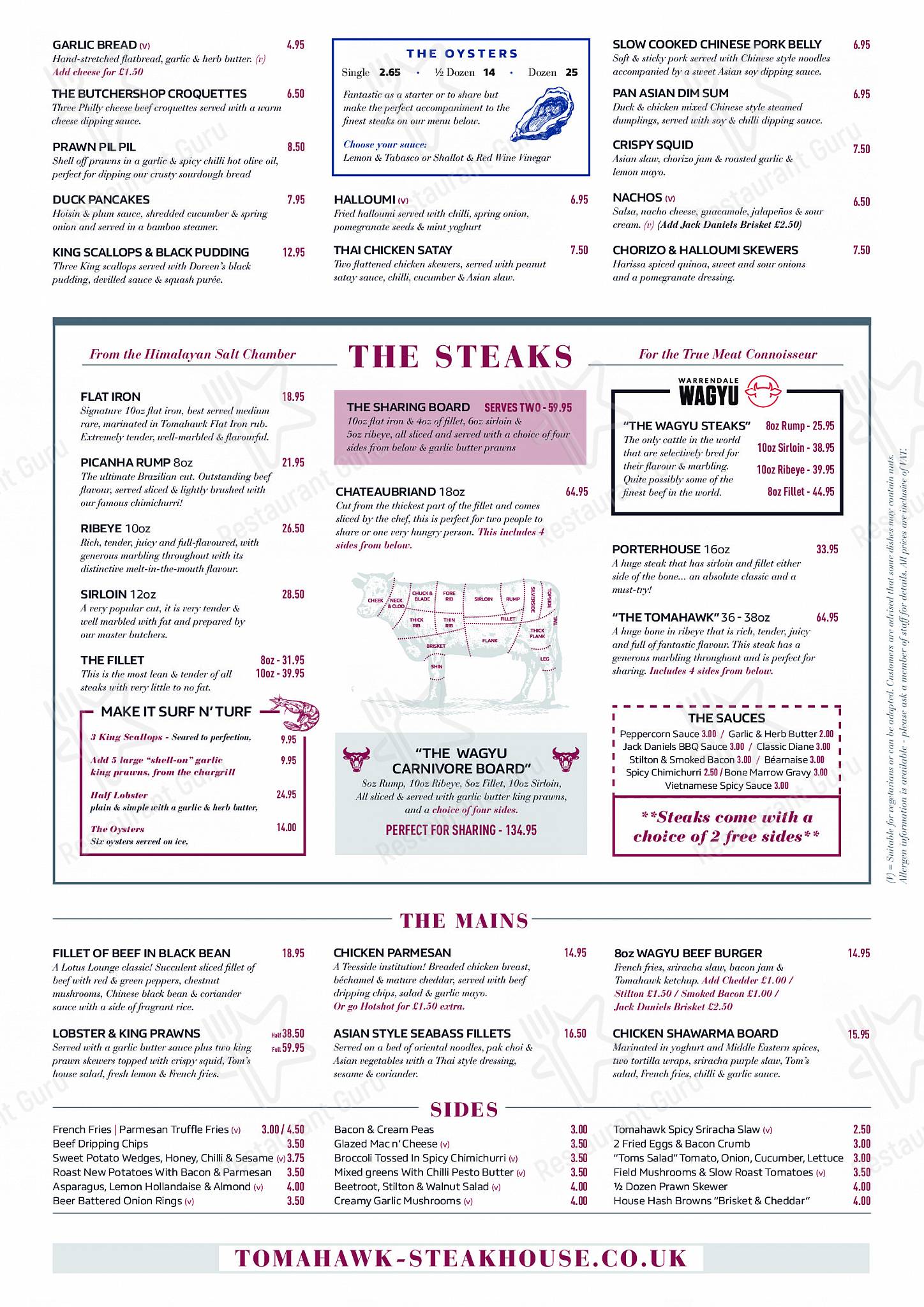 Menu at The Mitre pub & bar, Stockton-on-Tees