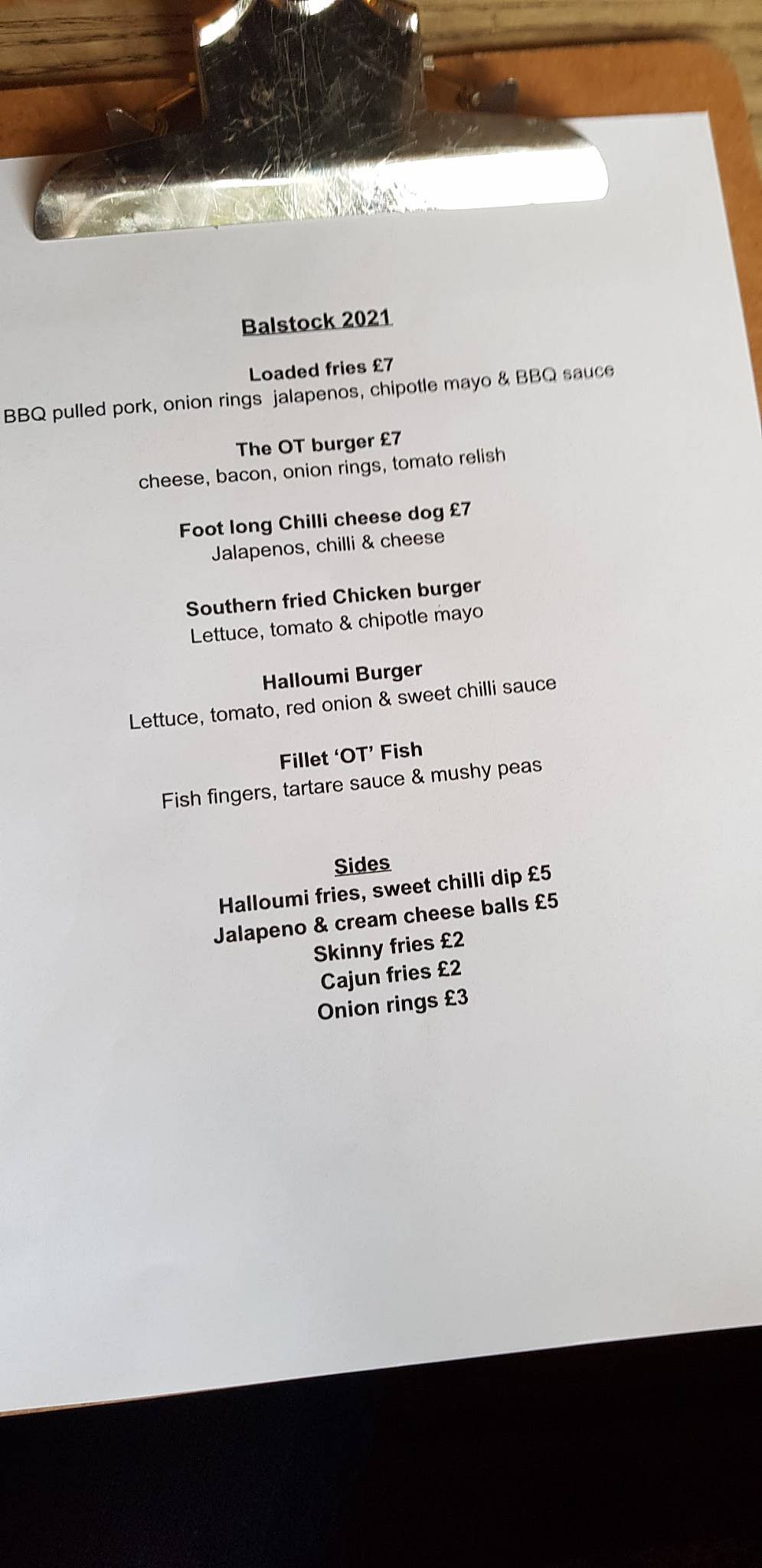 Menu at The Orange Tree pub & bar, Baldock