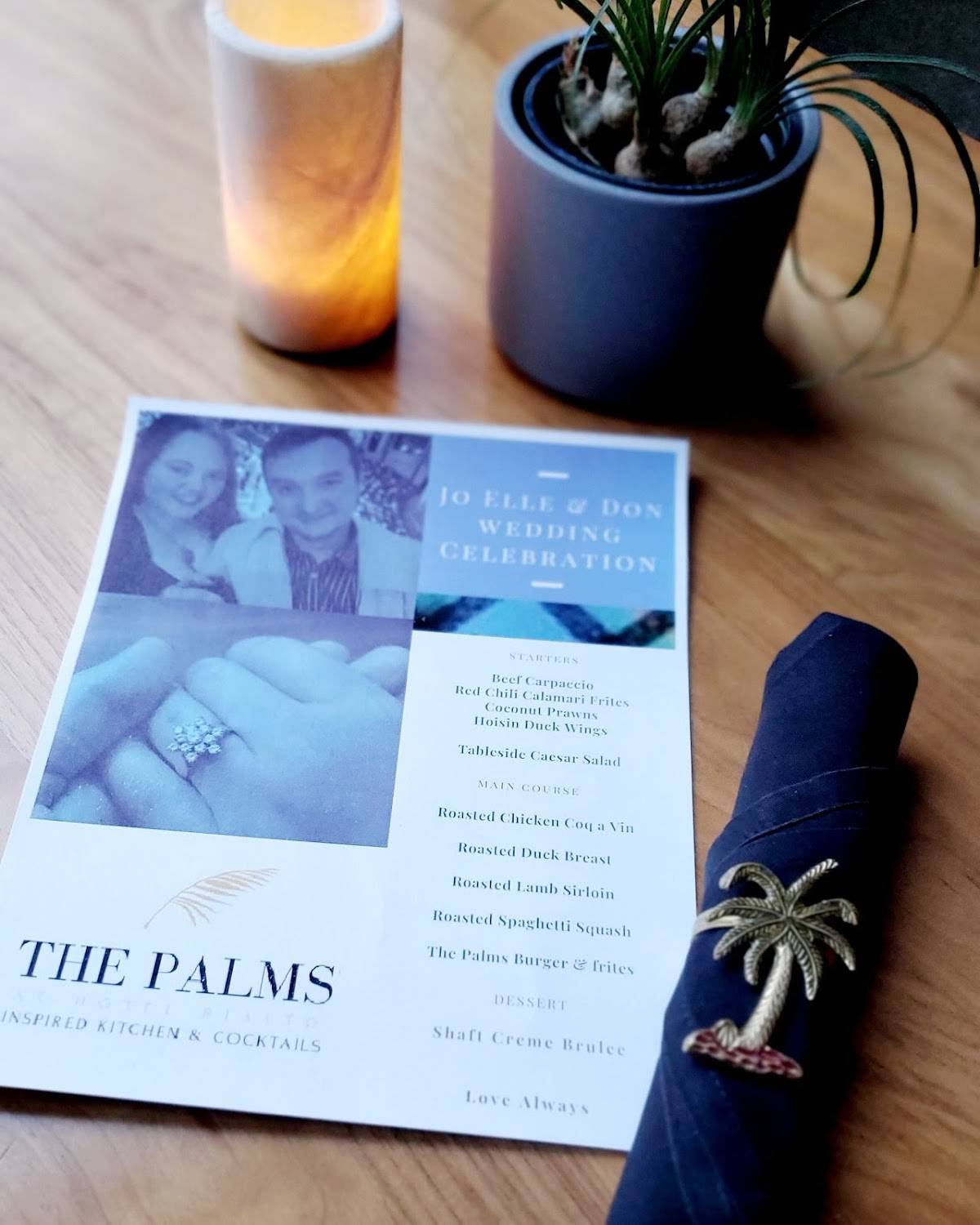 Menu at The Palms Restaurant & Lounge, Victoria
