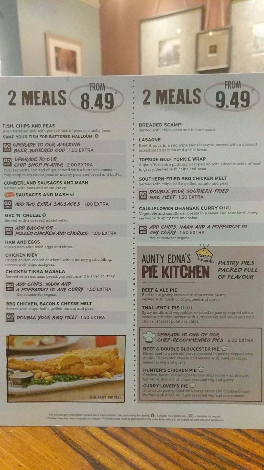 Menu at The Penny Black pub & bar, Tamworth