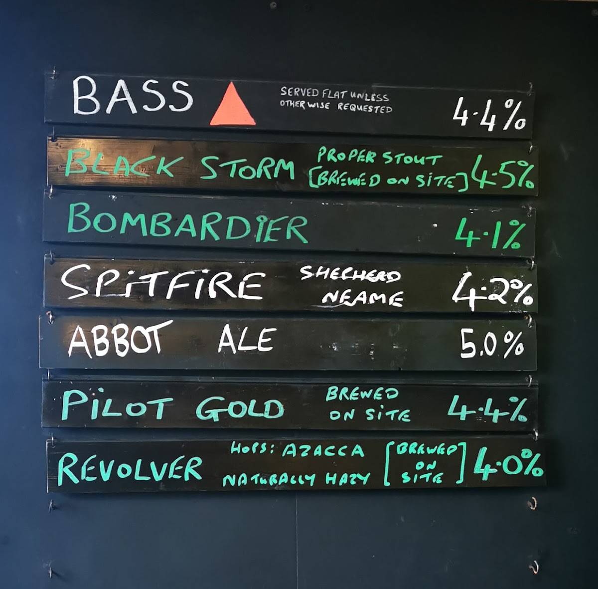 Menu at The Pilot of Mumbles pub & bar, The Mumbles