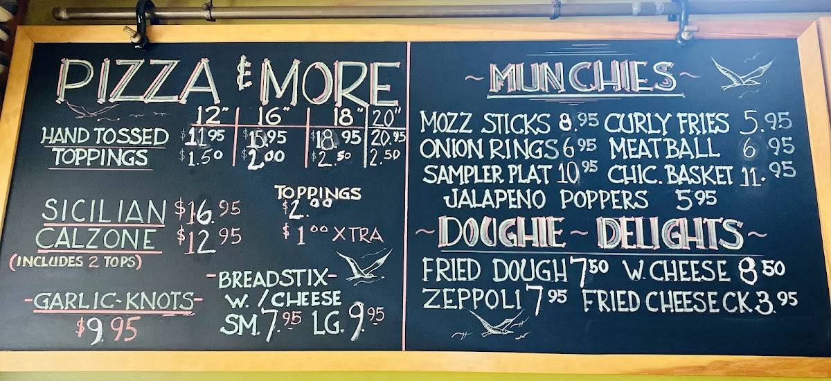 Menu at The Pizza Joint pizzeria, Gloversville