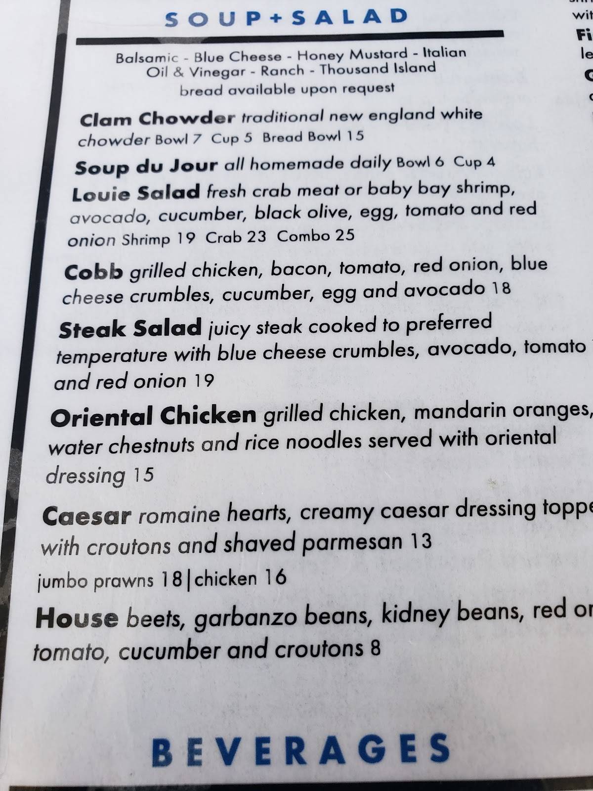 Menu at The Point Restaurant, Rio Vista