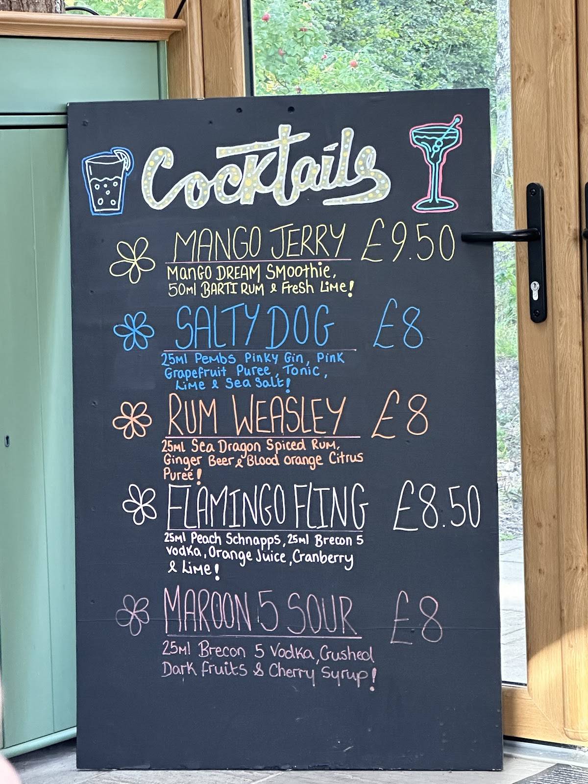 Menu at The Rowan Tree Cafe, England, The Ridgeway