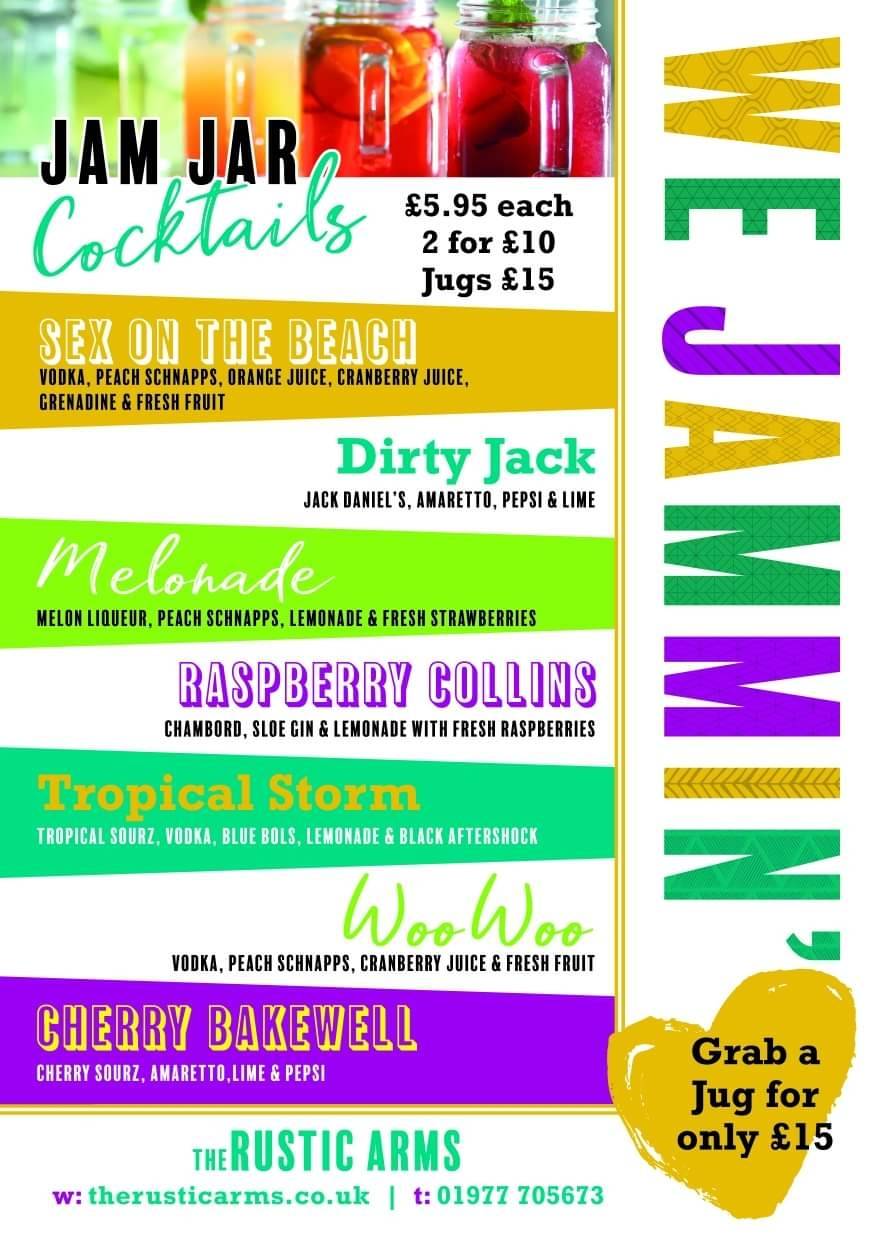 Menu at The Rustic Arms pub & bar, Pontefract