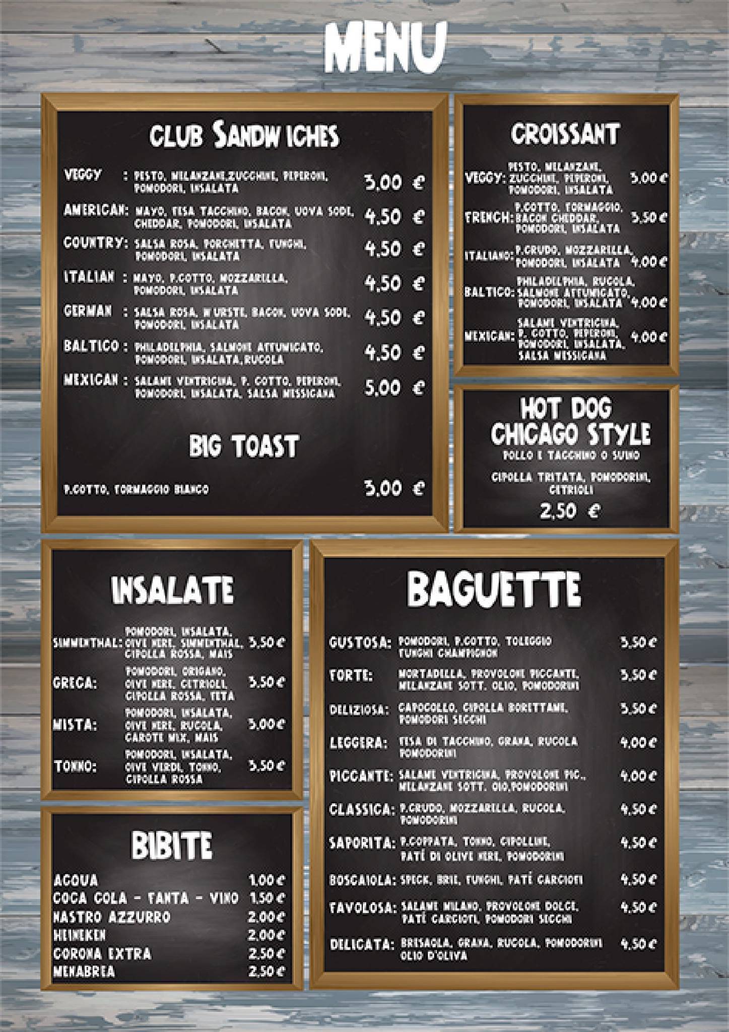 Speisekarte von The SANDWICH STOP, Bari