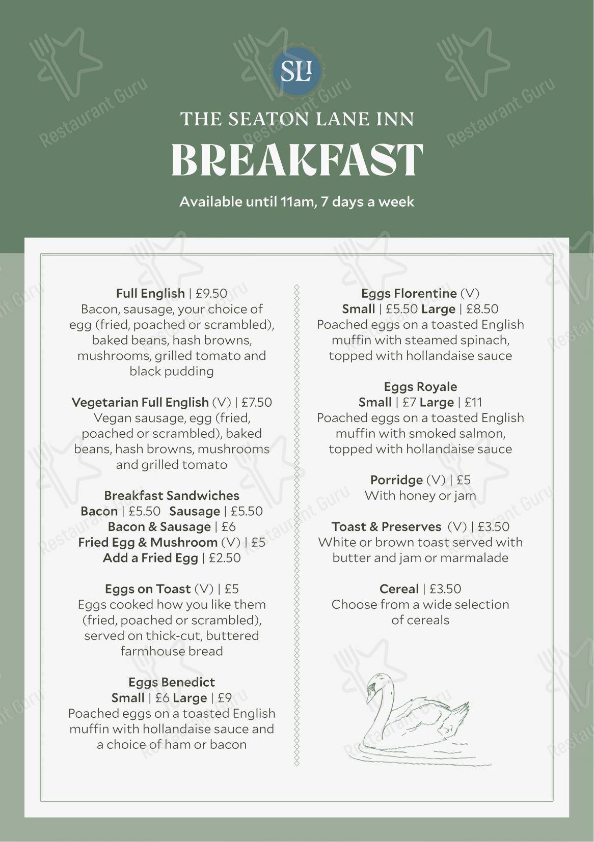 Menu at The Seaton Lane Inn pub & bar, Seaham