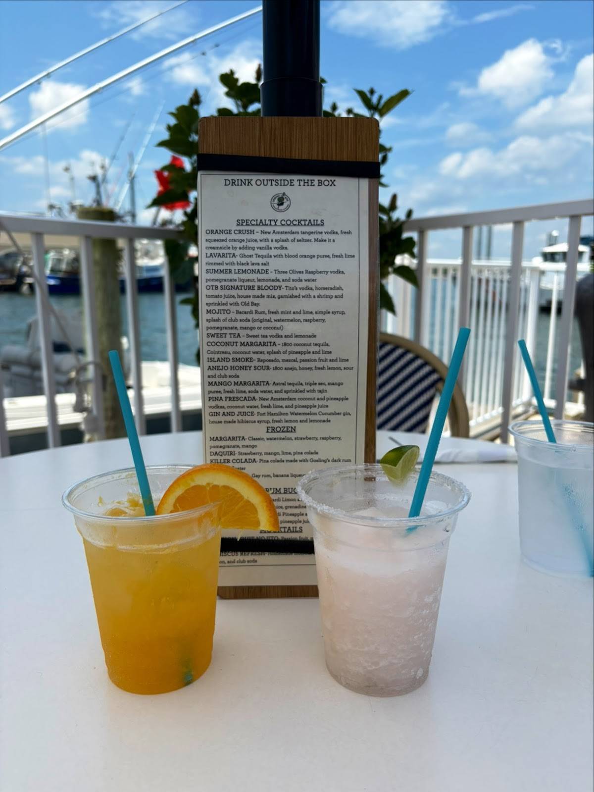 Menu at The Shrimp Box & Outside The Box Patio Bar, Point Pleasant Beach