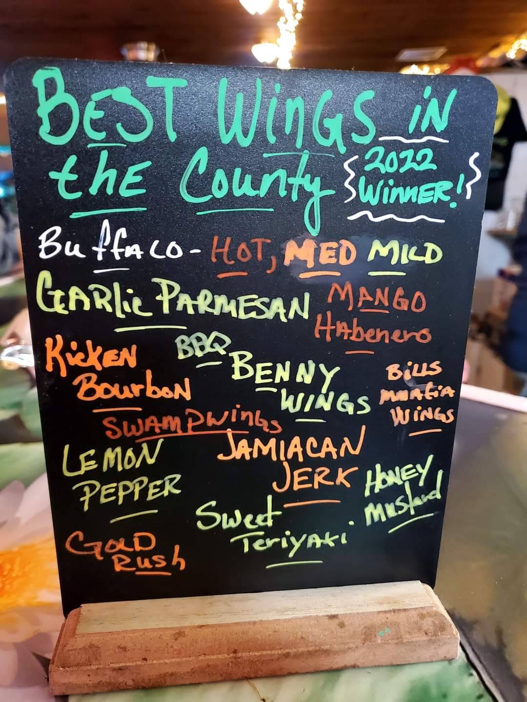 Menu at The Swamp pub & bar, Jamestown