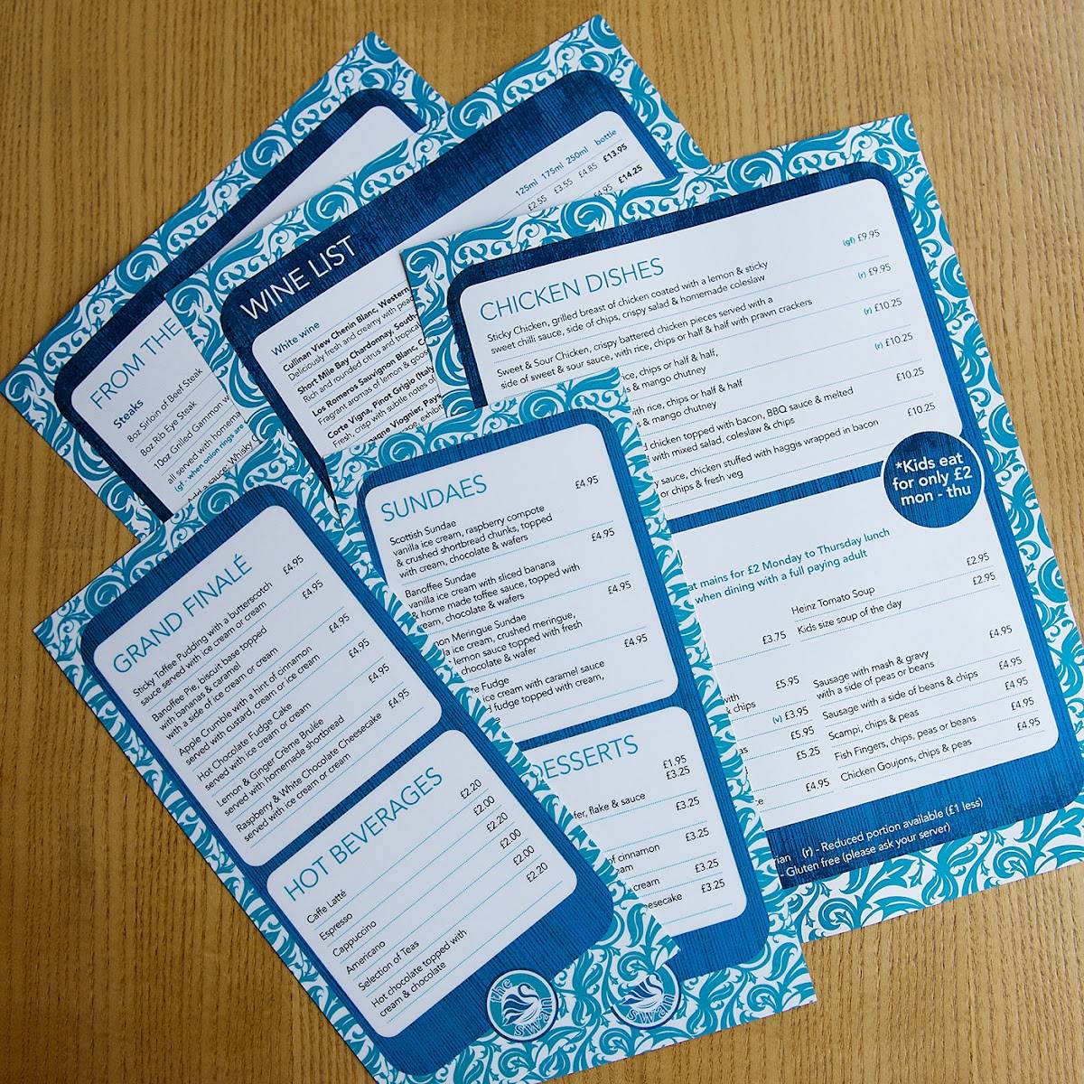 Menu at The Swan - Kingholm Quay pub & bar, Dumfries