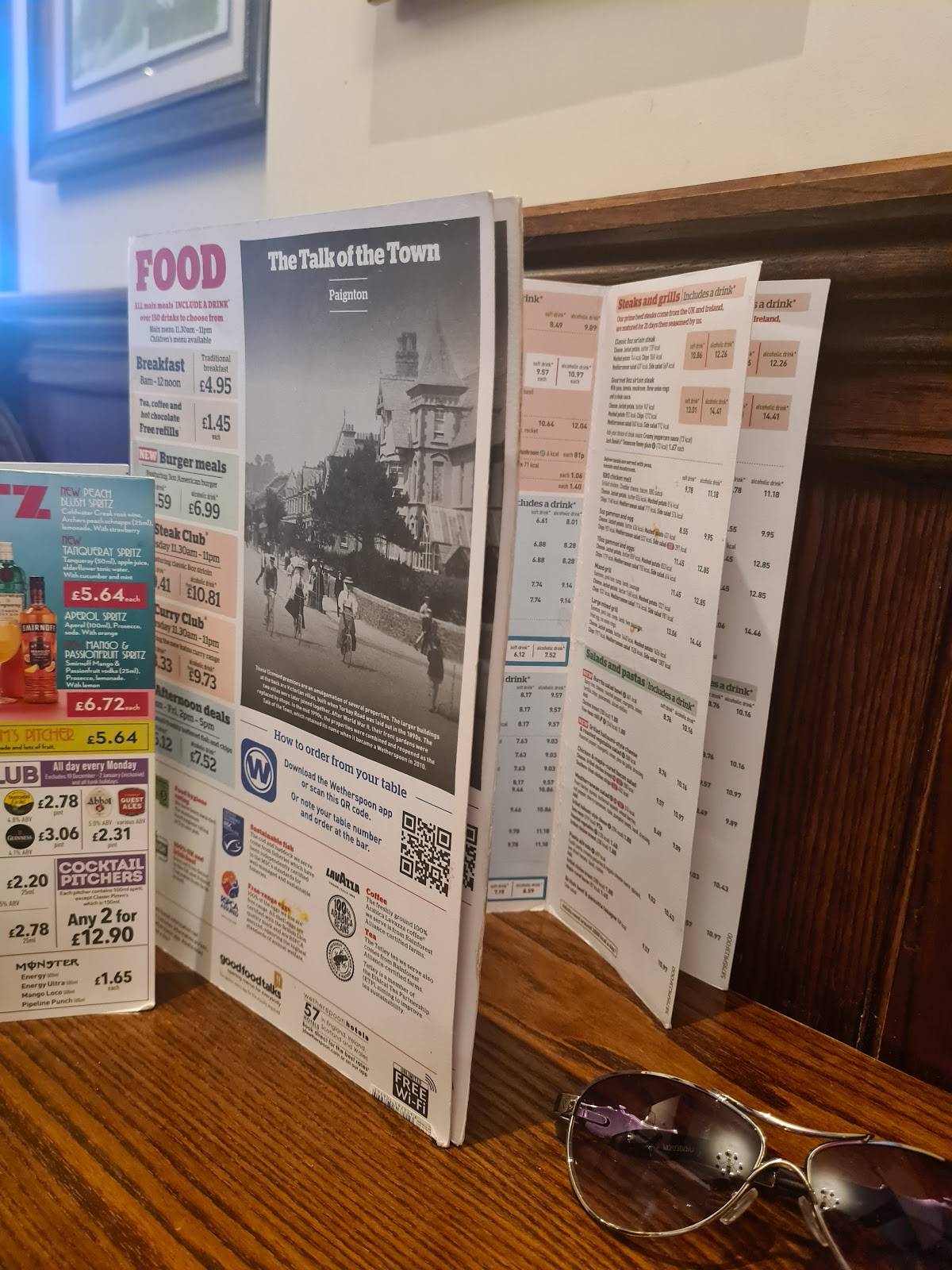 Menu at The Talk Of The Town - JD Wetherspoon pub & bar, Paignton