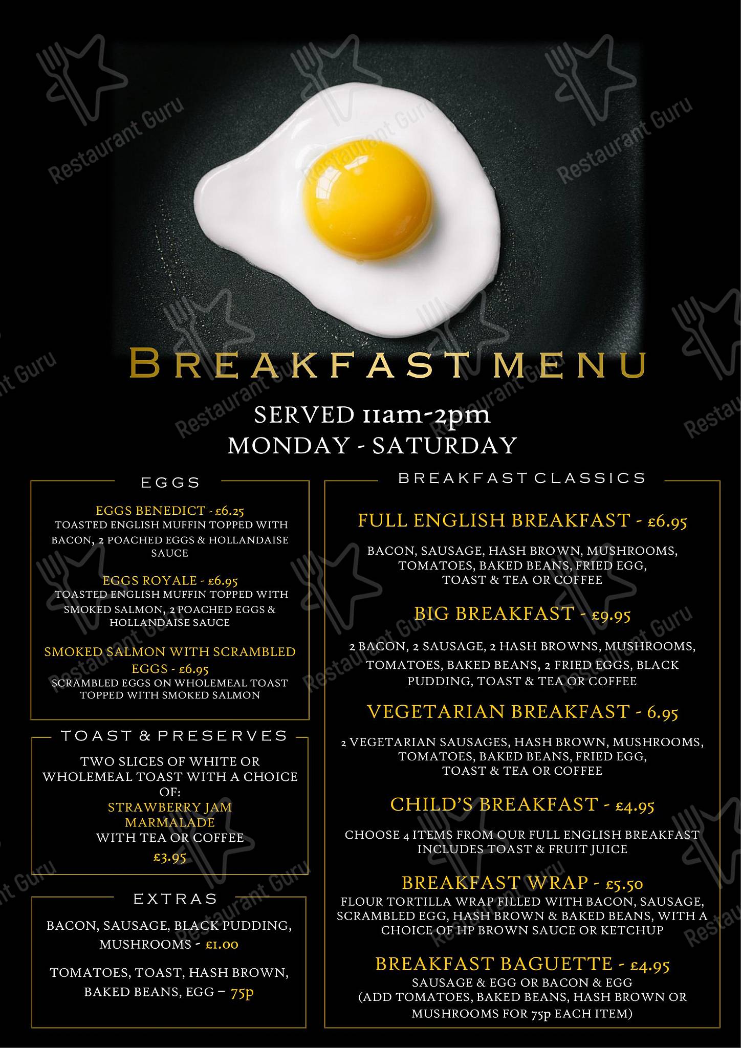 Menu at The Three Crowns pub & bar, Loughborough, Three Crowns