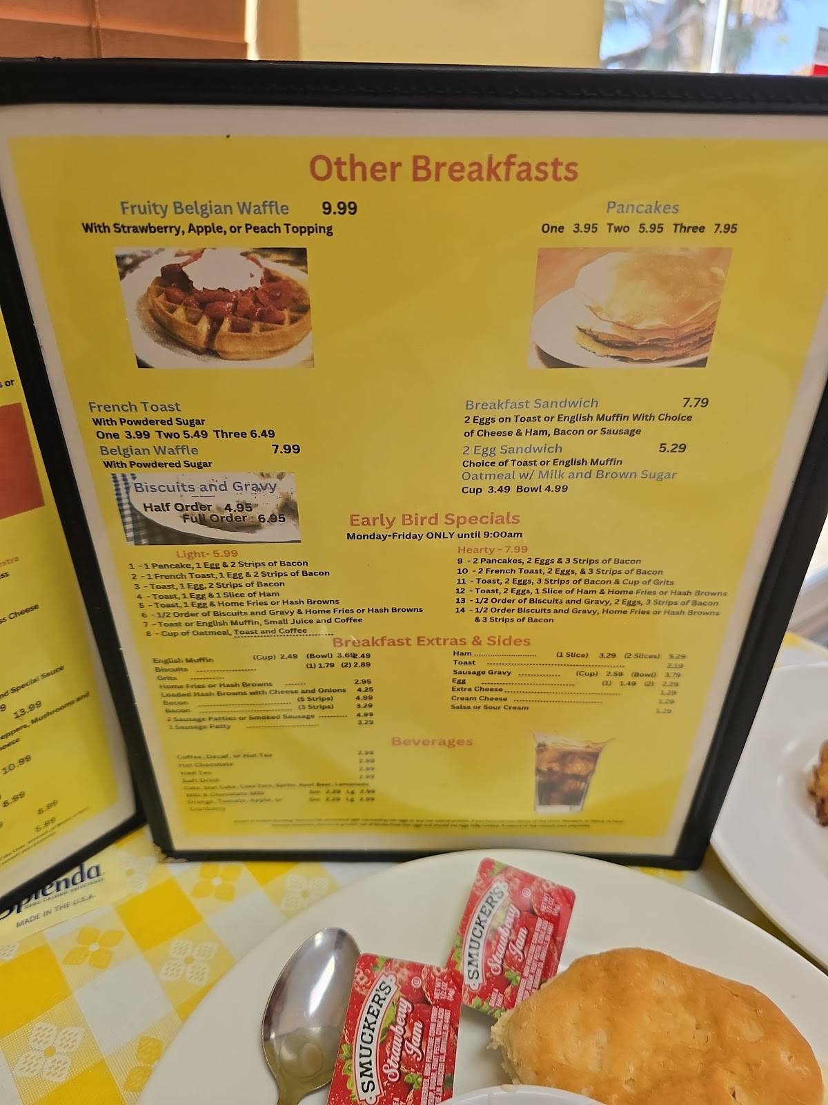 Menu at The Toast Cafe, Fruitland Park