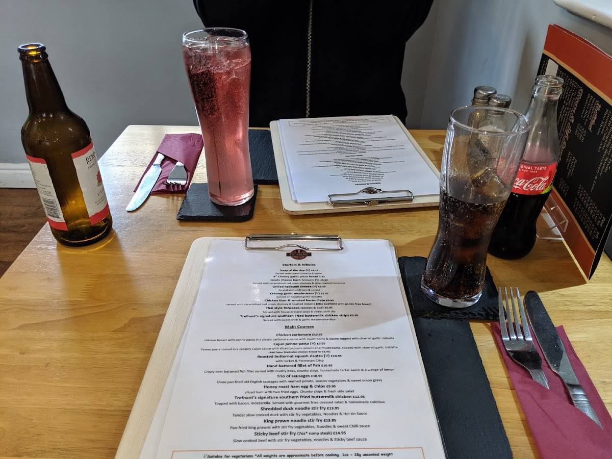 Menu at Coultons bar & grill @ The Trefnant, Denbigh