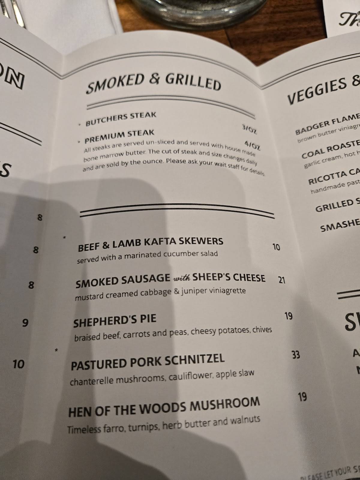 Carta del restaurante The Union Butcher Shop & Wood-fired Grill by Old ...