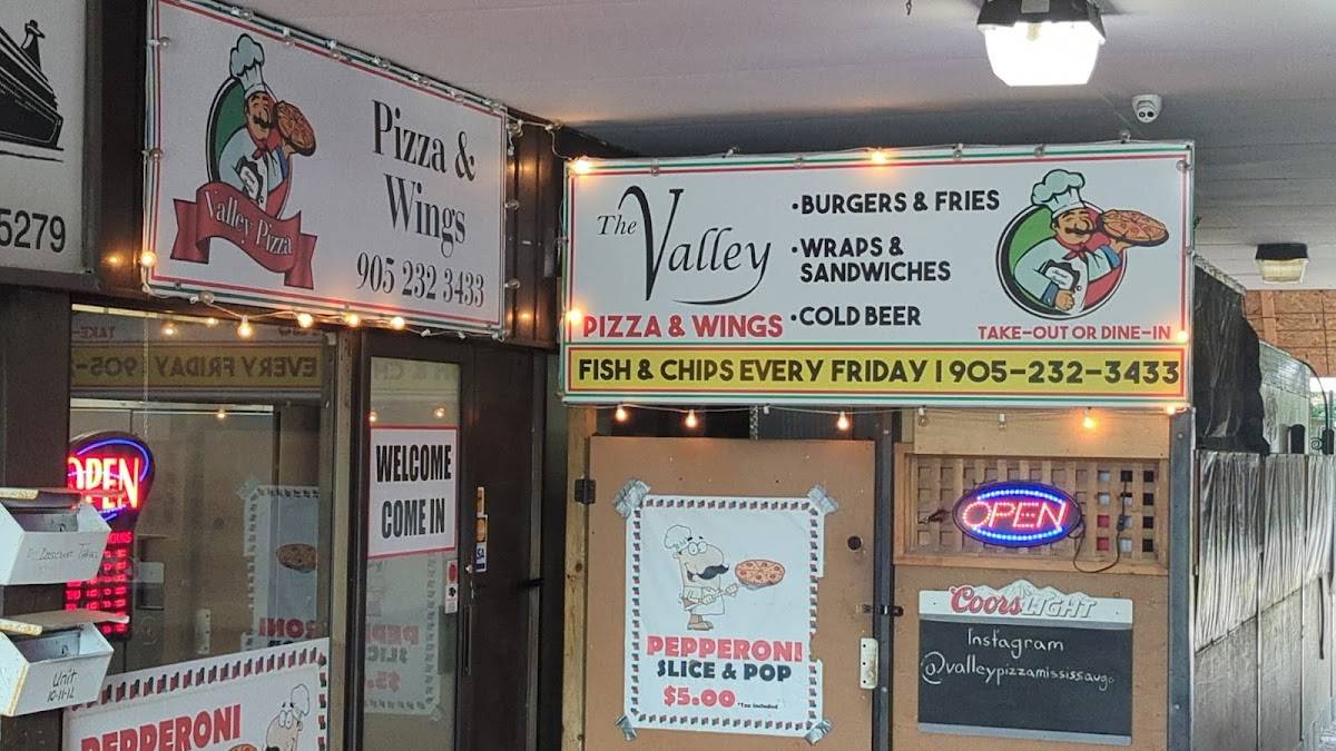 Menu at The Valley Pizza Bar And Grill, Mississauga