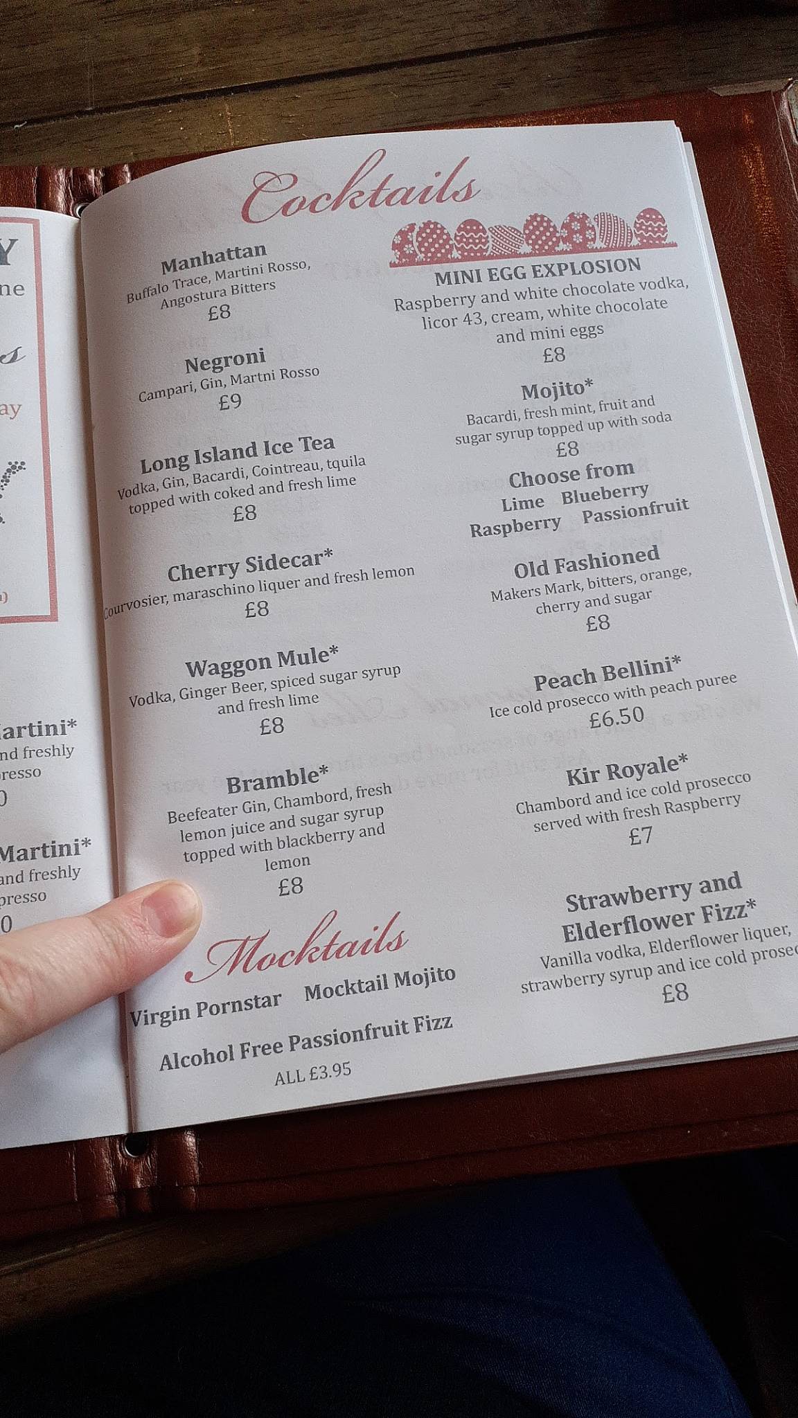 Menu at The Waggon Inn pub & bar, Oldham, Waggon Inn