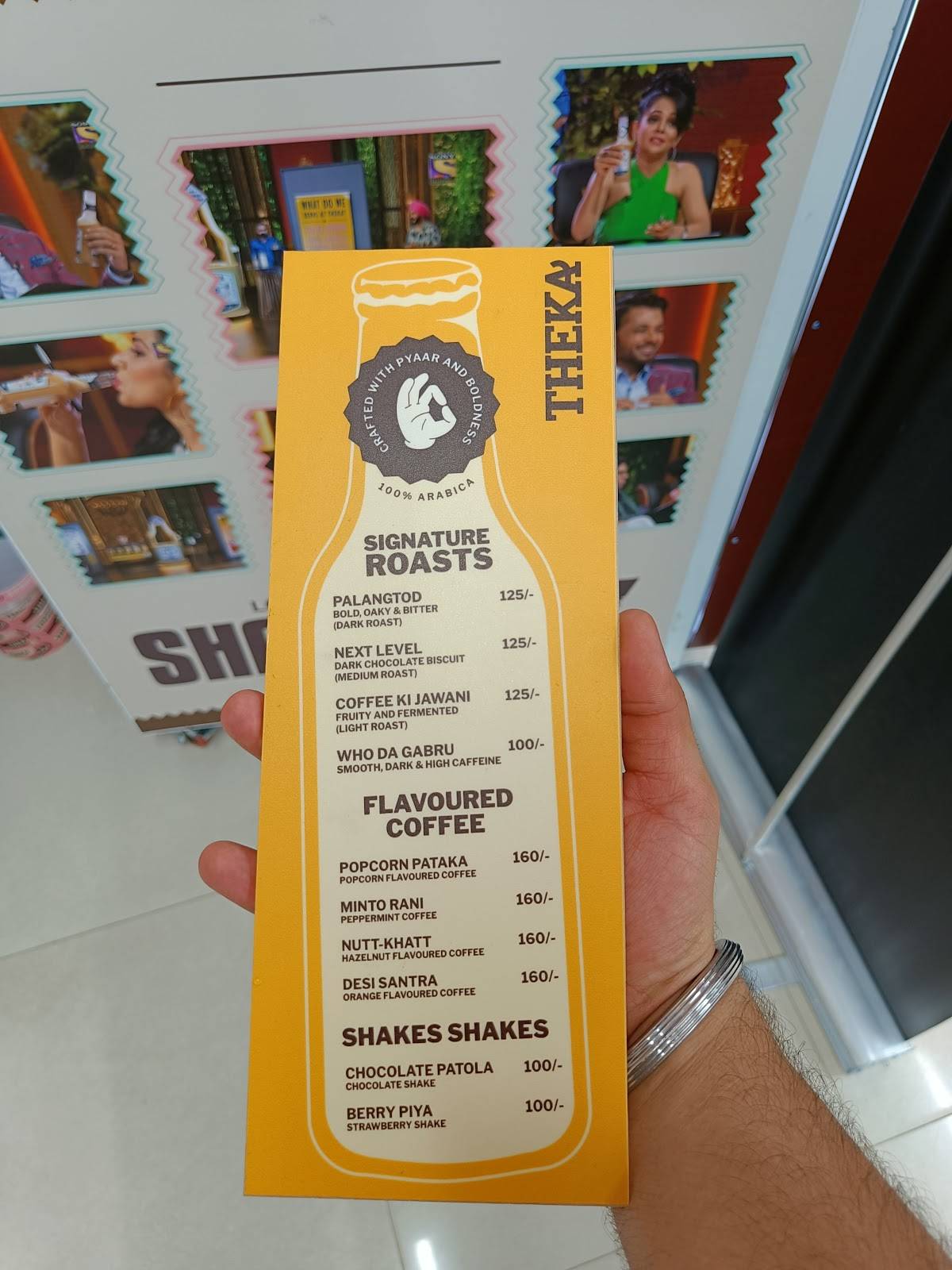 Menu at Theka Coffee, Mumbai, Reliance Fresh Ltd