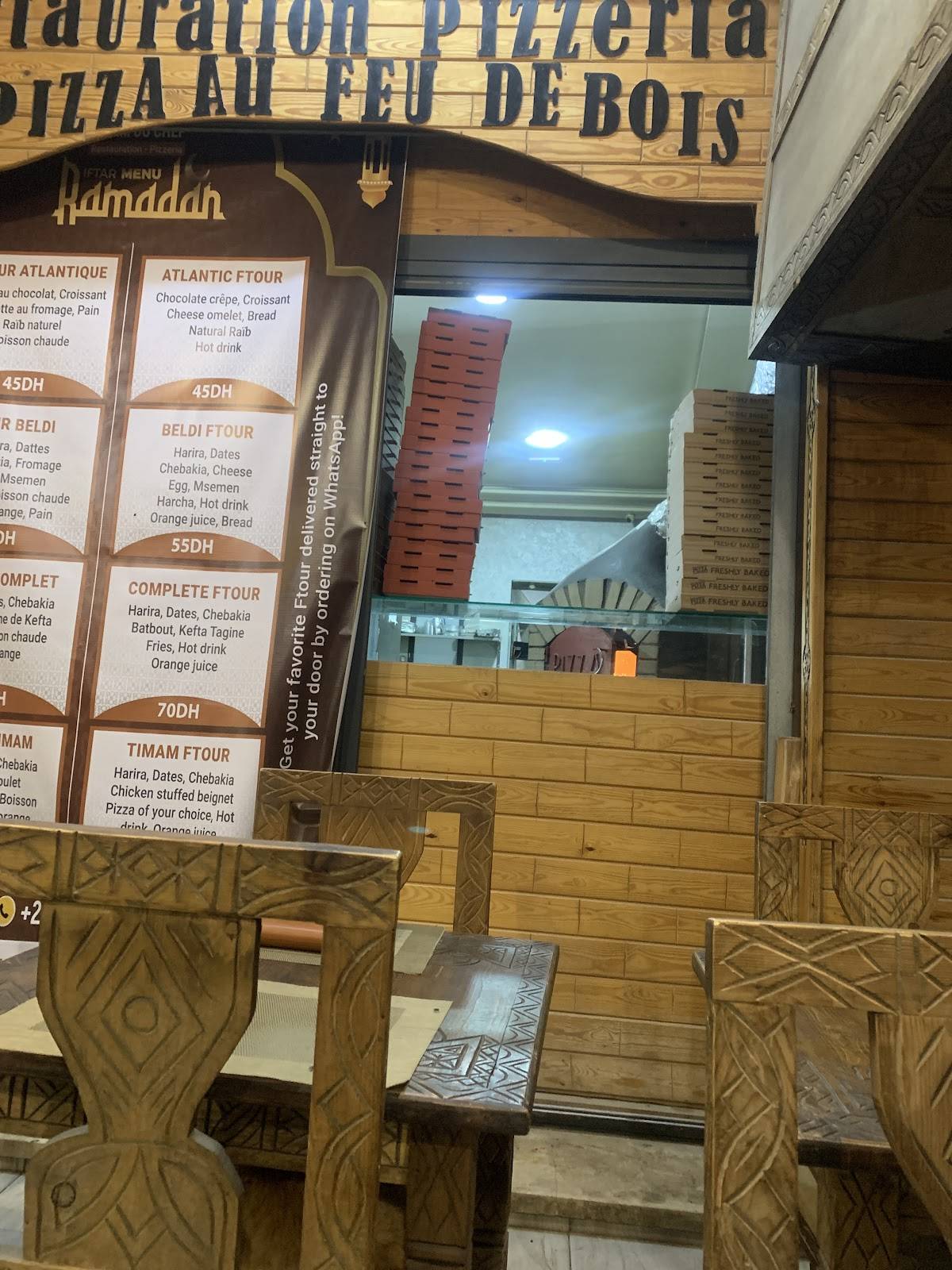 Menu au Timam Du Chef - Restaurant & Pizzéria, Agadir
