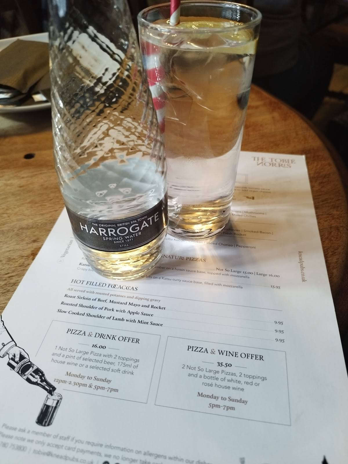 Menu at Tobie Norris pub & bar, Stamford