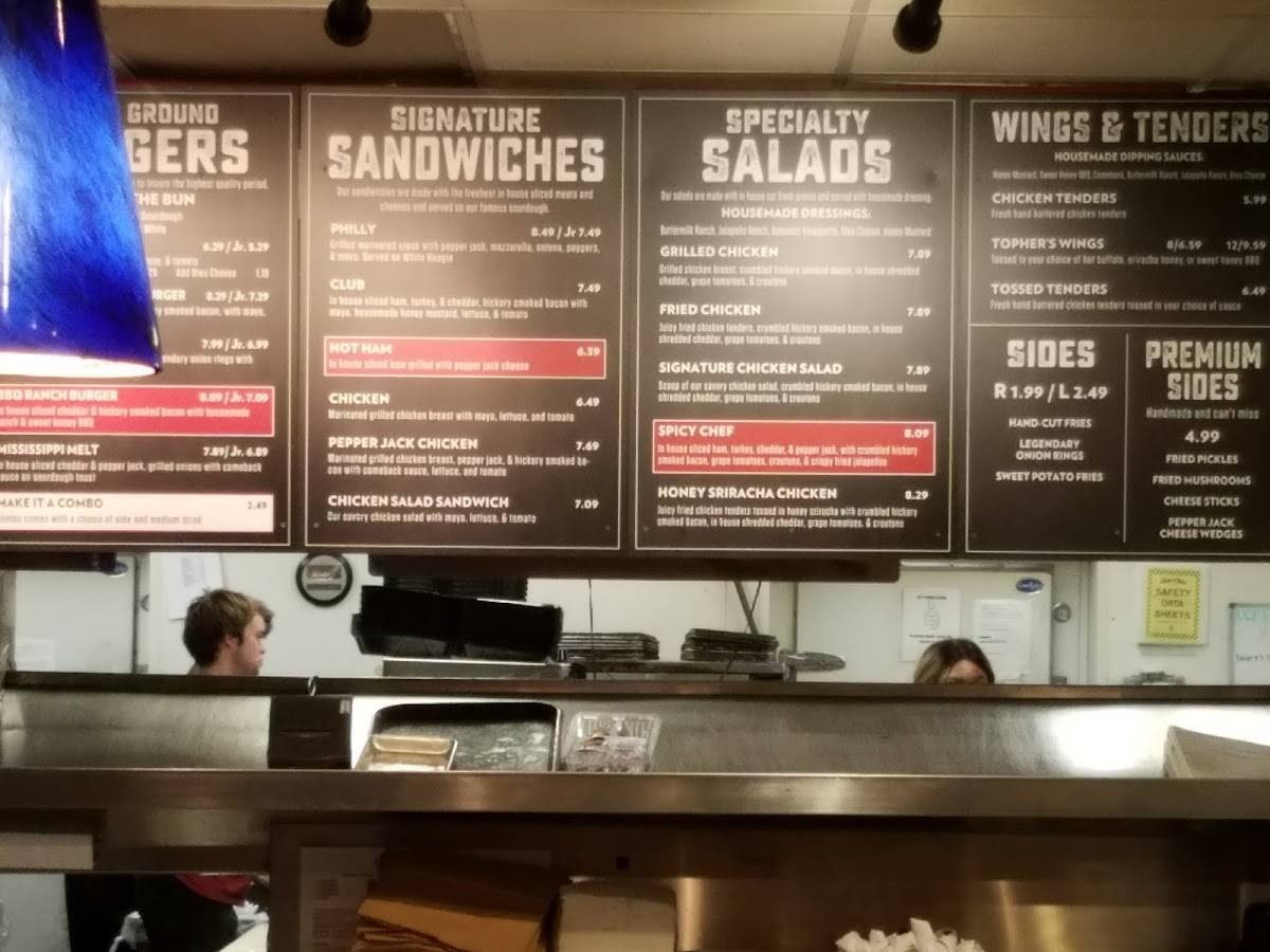 Menu at Topher's Burgers & Biscuits - Oak Grove restaurant, Hattiesburg ...