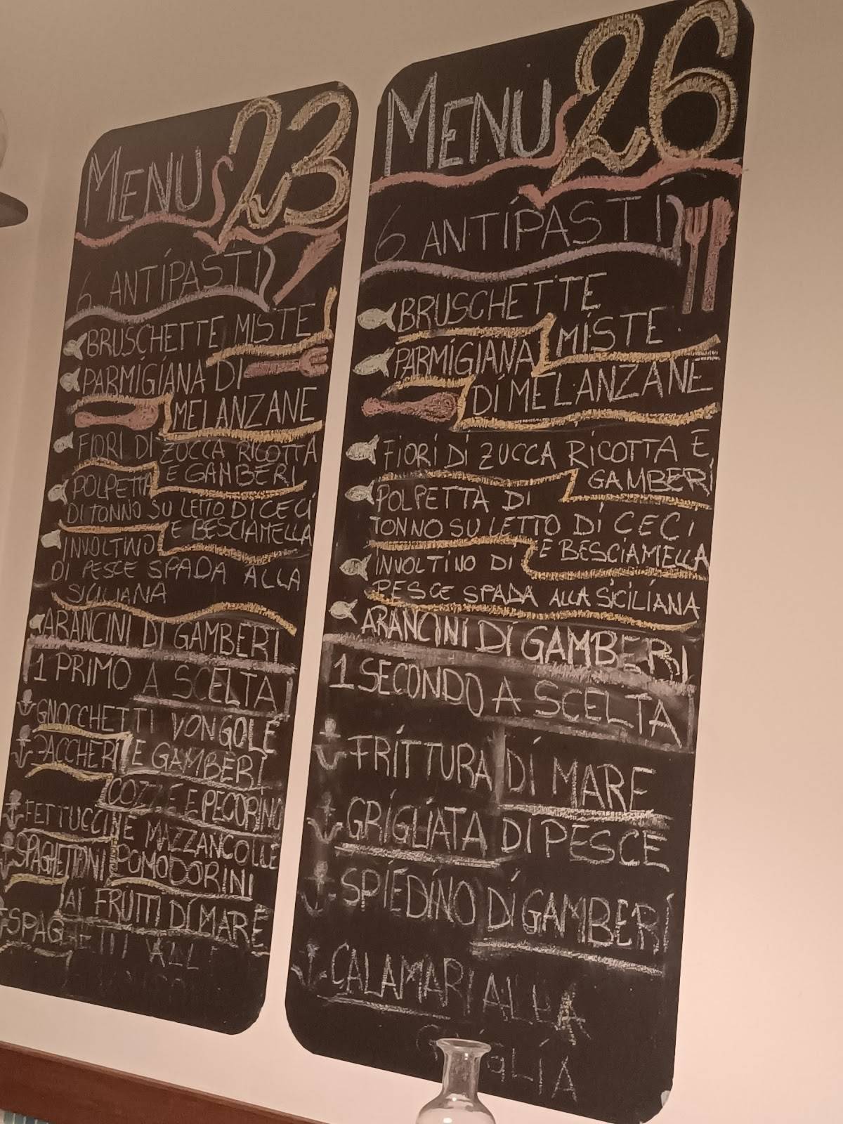 Menu da Trattoria La Scorpacciata ristorante, Fiumicino