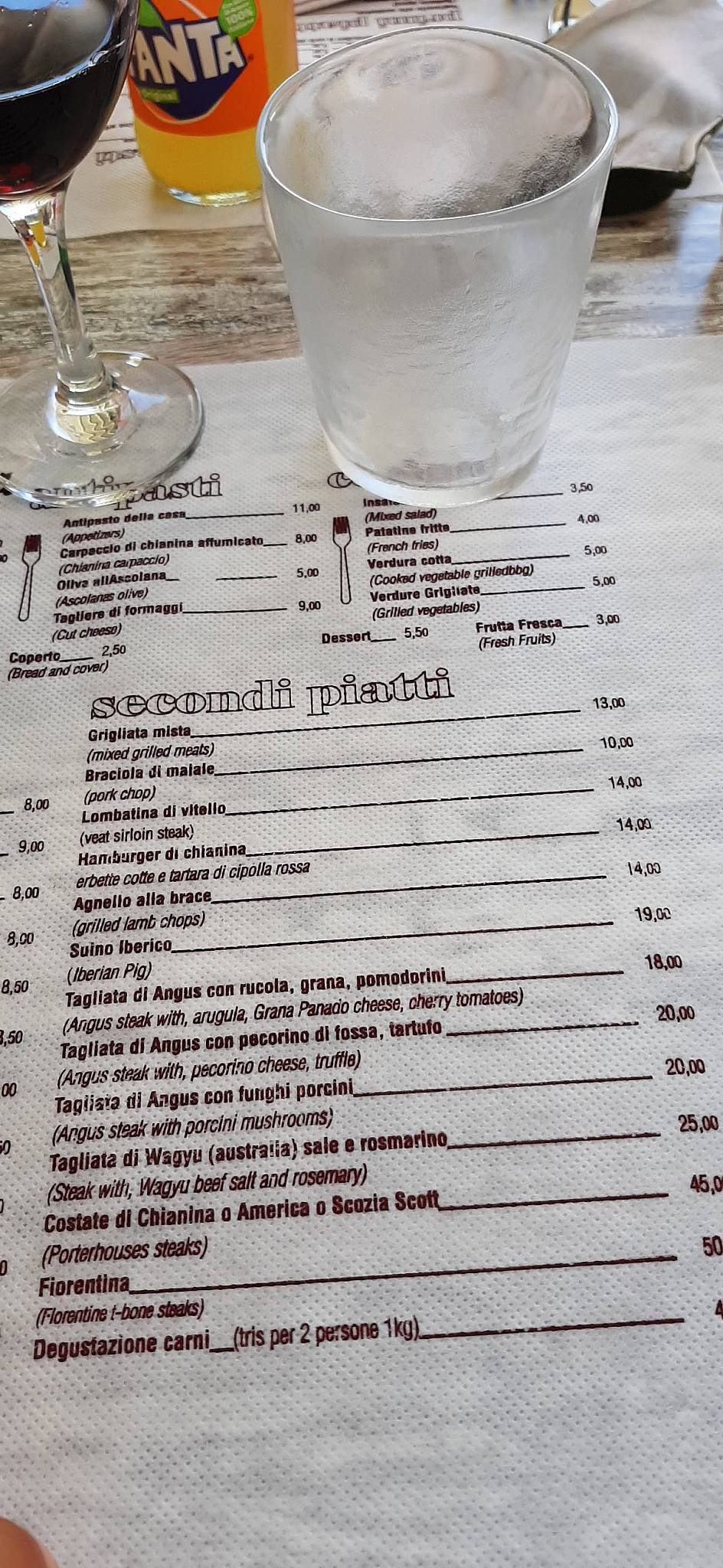 Menu da Trattoria Norma Gestione Capitanelli Di Mosca Adriana ...