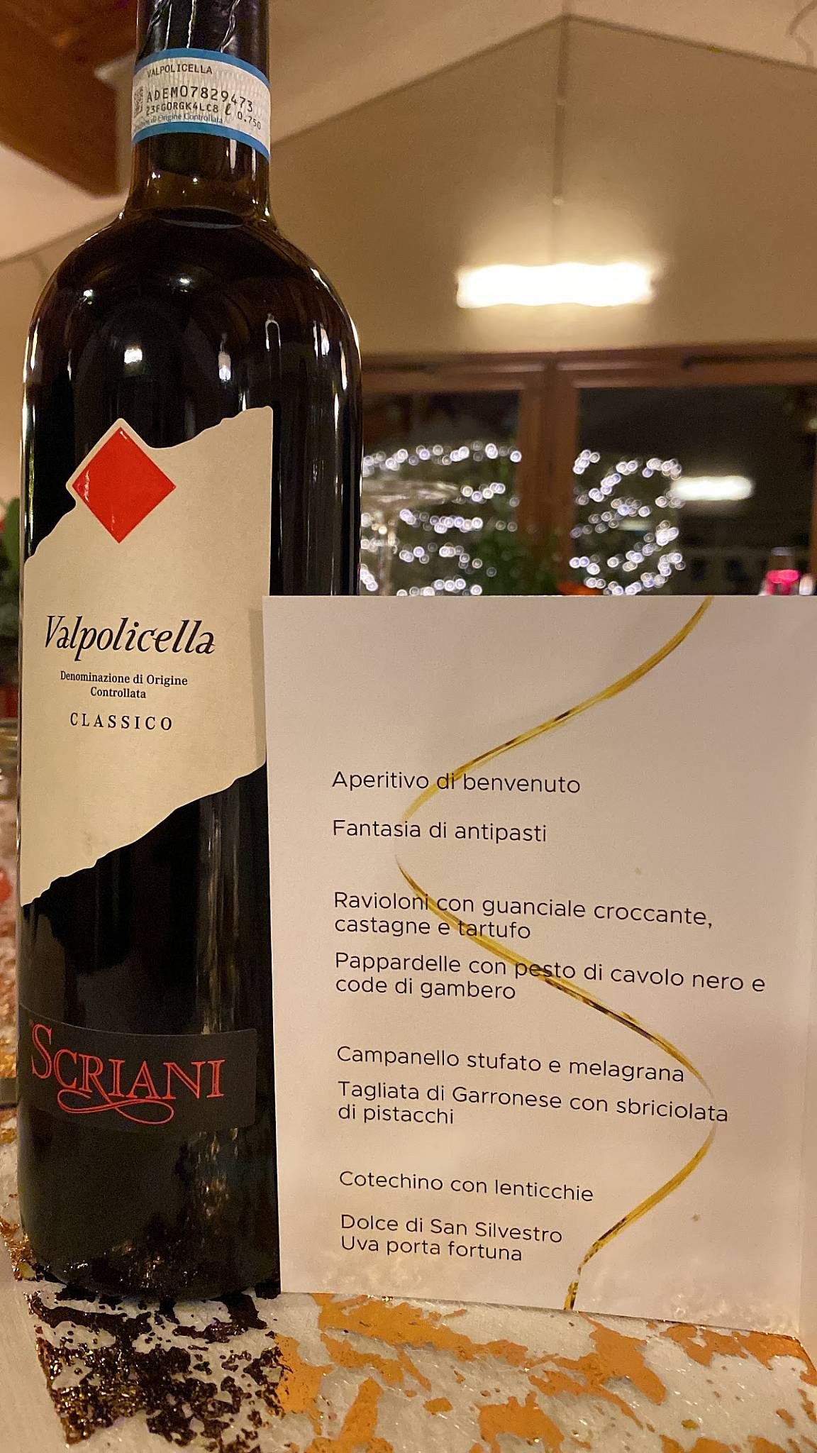 Menu at Trattoria Relax restaurant, Costermano