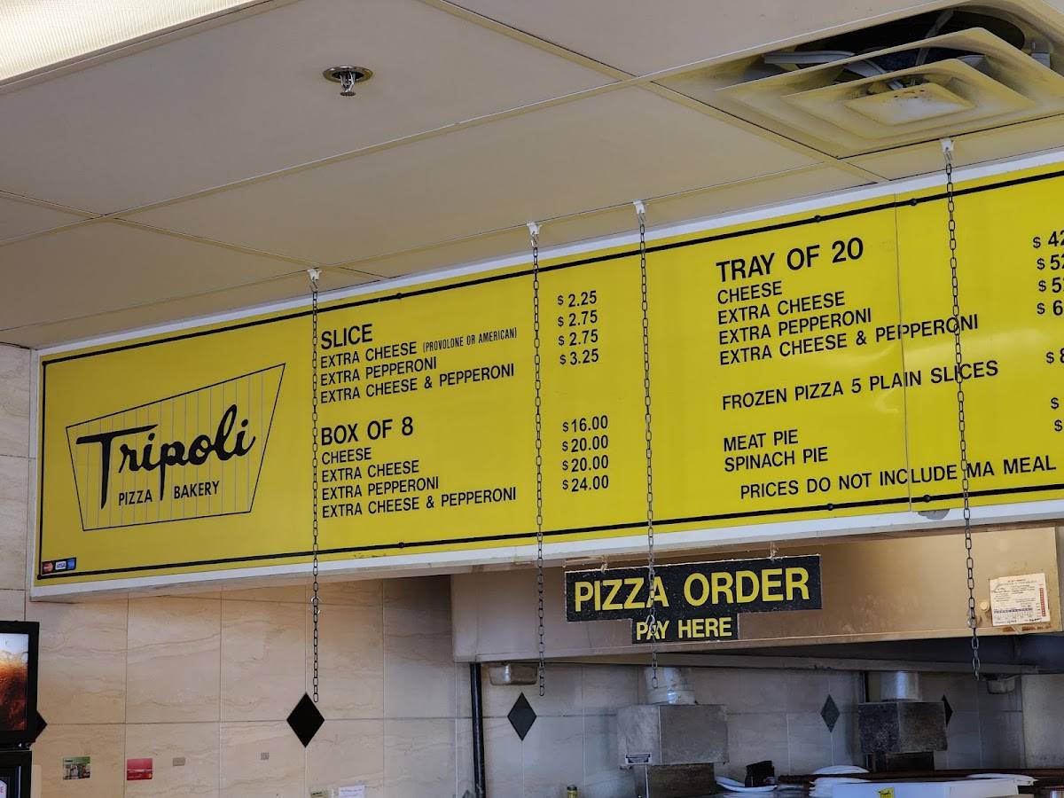 Menu at Tripoli Bakery and Pizza - North Andover, North Andover