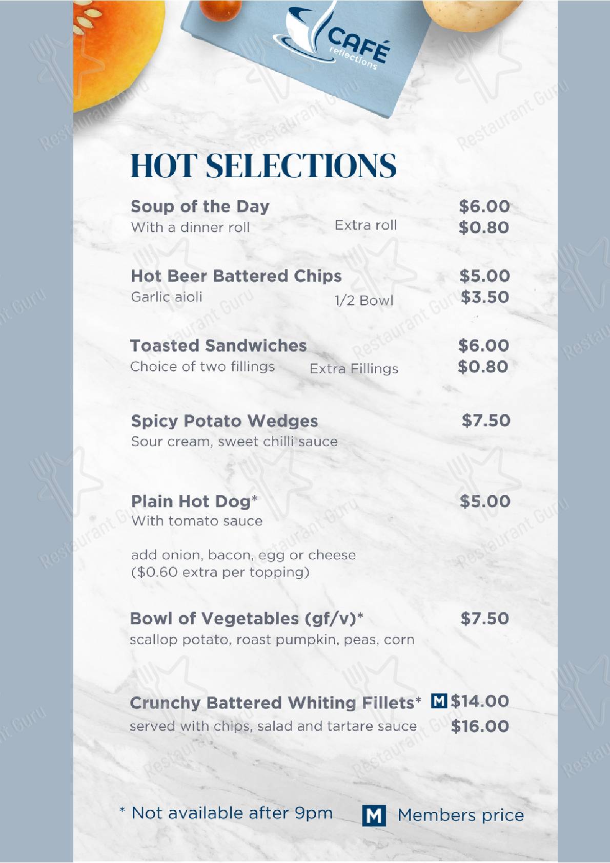 Menu at Tucker on Townsend cafe, South Albury