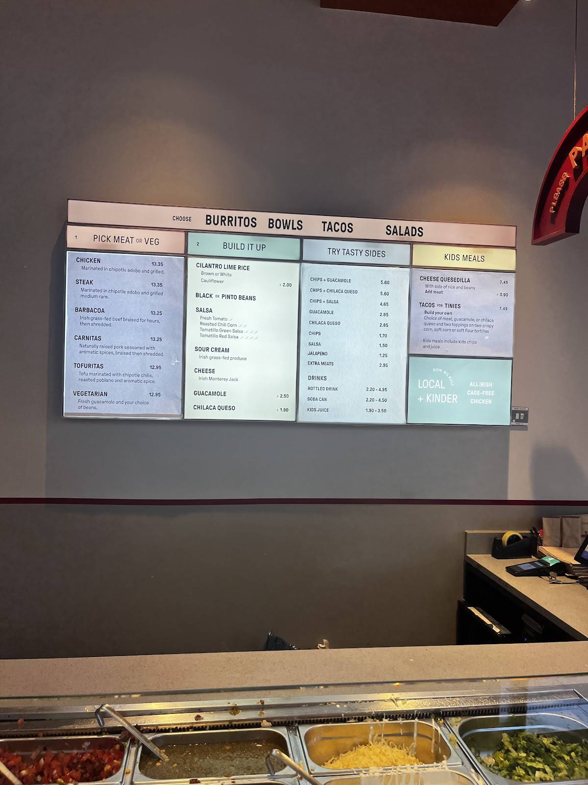 Menu at Tula Mexican Grill restaurant, Dublin, 30 Essex St E