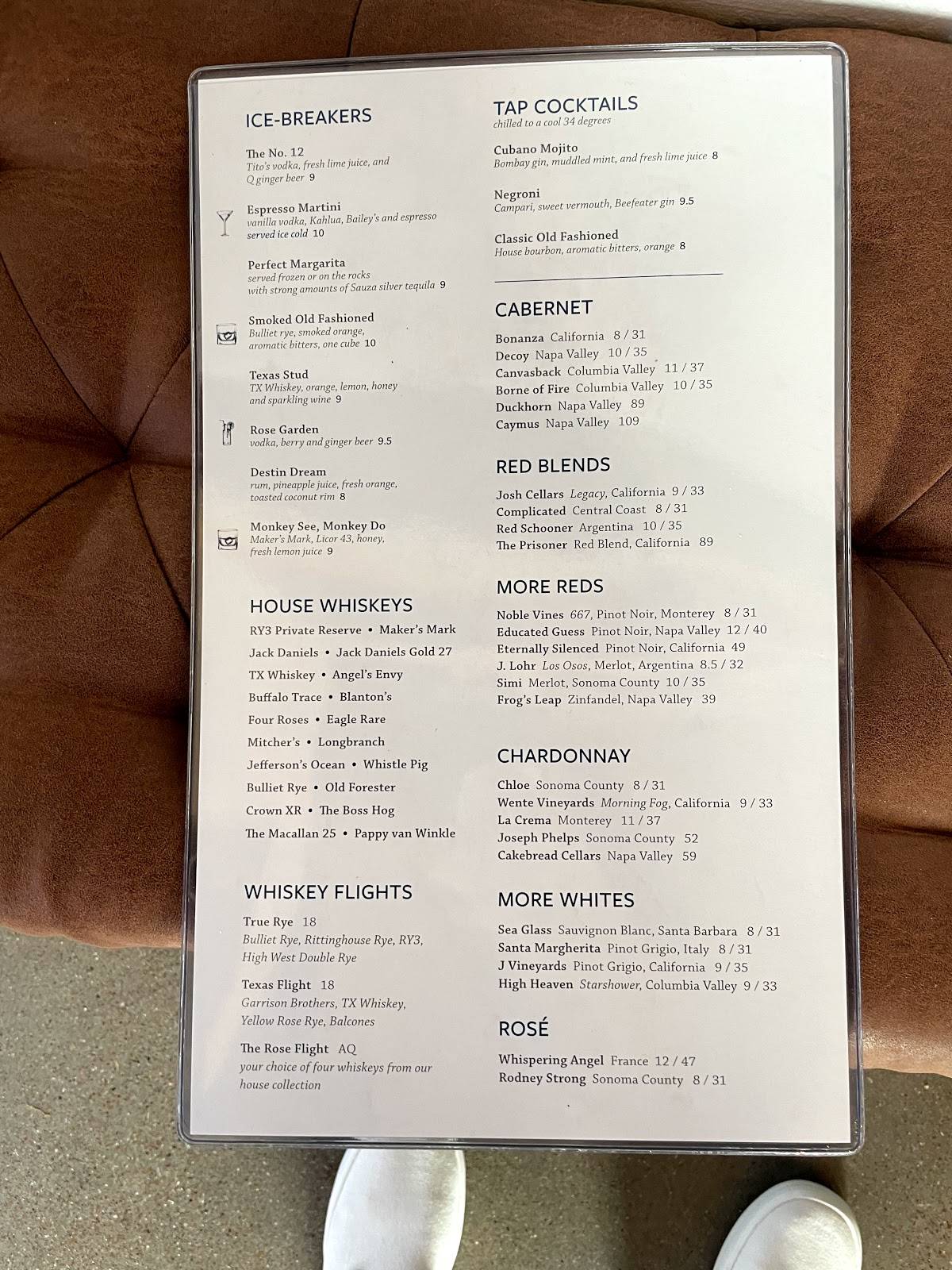 Menu at Twelve Kitchen + Cocktails restaurant, Tyler