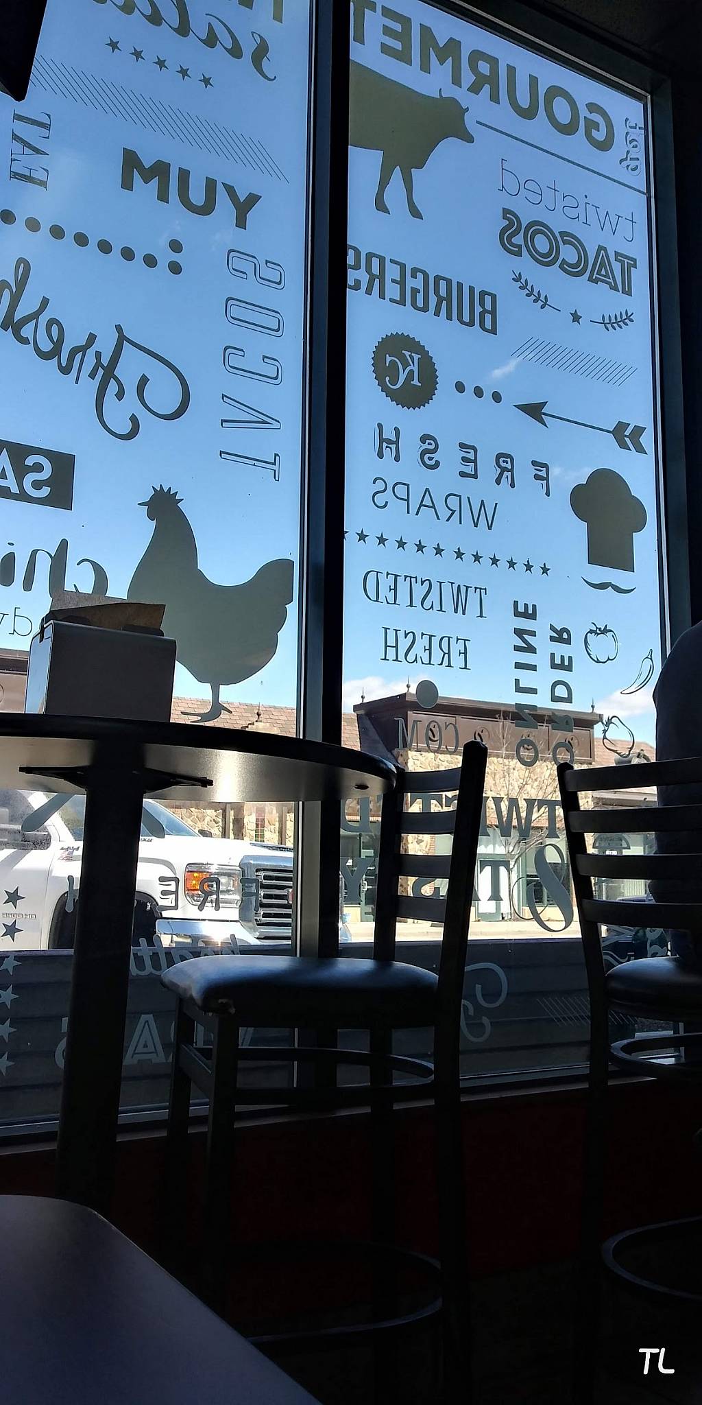 Menu at Twisted Fresh restaurant, Kansas City