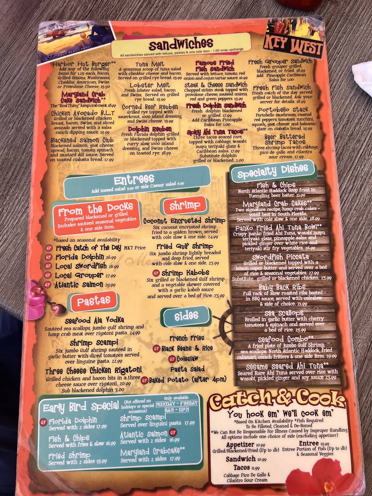 Menu at Two Georges Waterfront Grille pub & bar, Boynton Beach, 728 ...