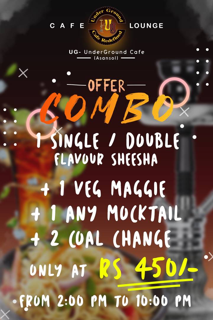 Menu at UG - Underground Cafe, Asansol