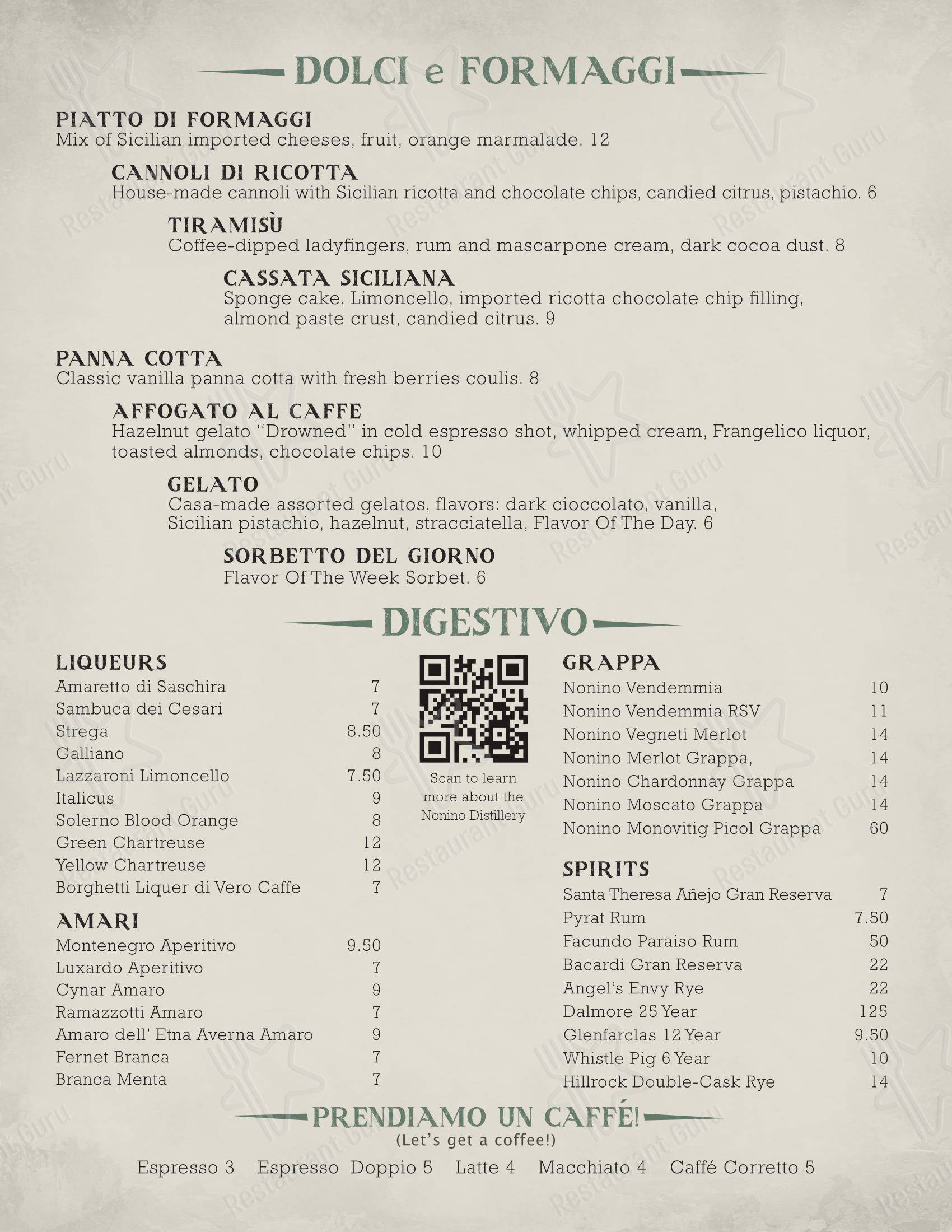 Menu at Ulele restaurant, Tampa, N Highland Ave