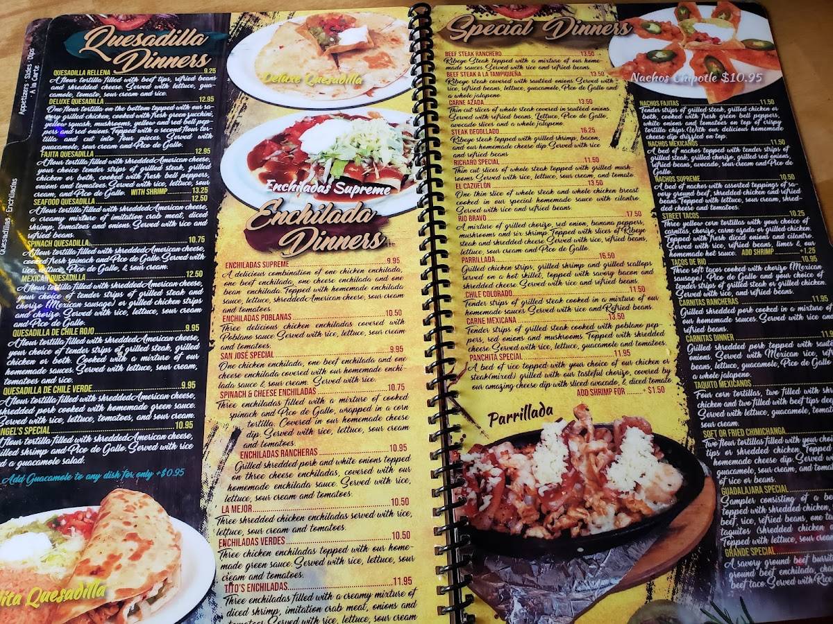 Menu at Uncle Tito’s Mexican Grill - Mogadore restaurant, Mogadore