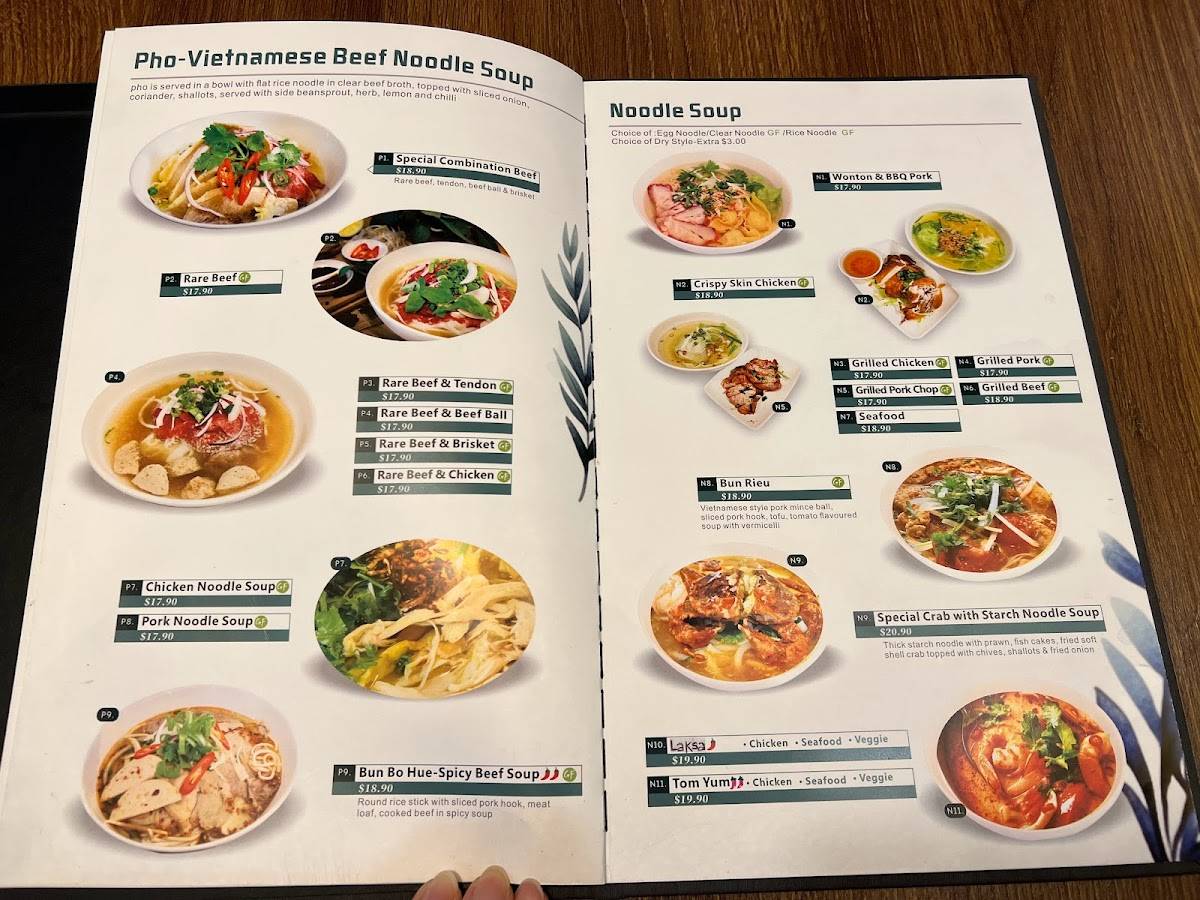 Menu at Ph by Pho Hung restaurant, Upper Mount Gravatt