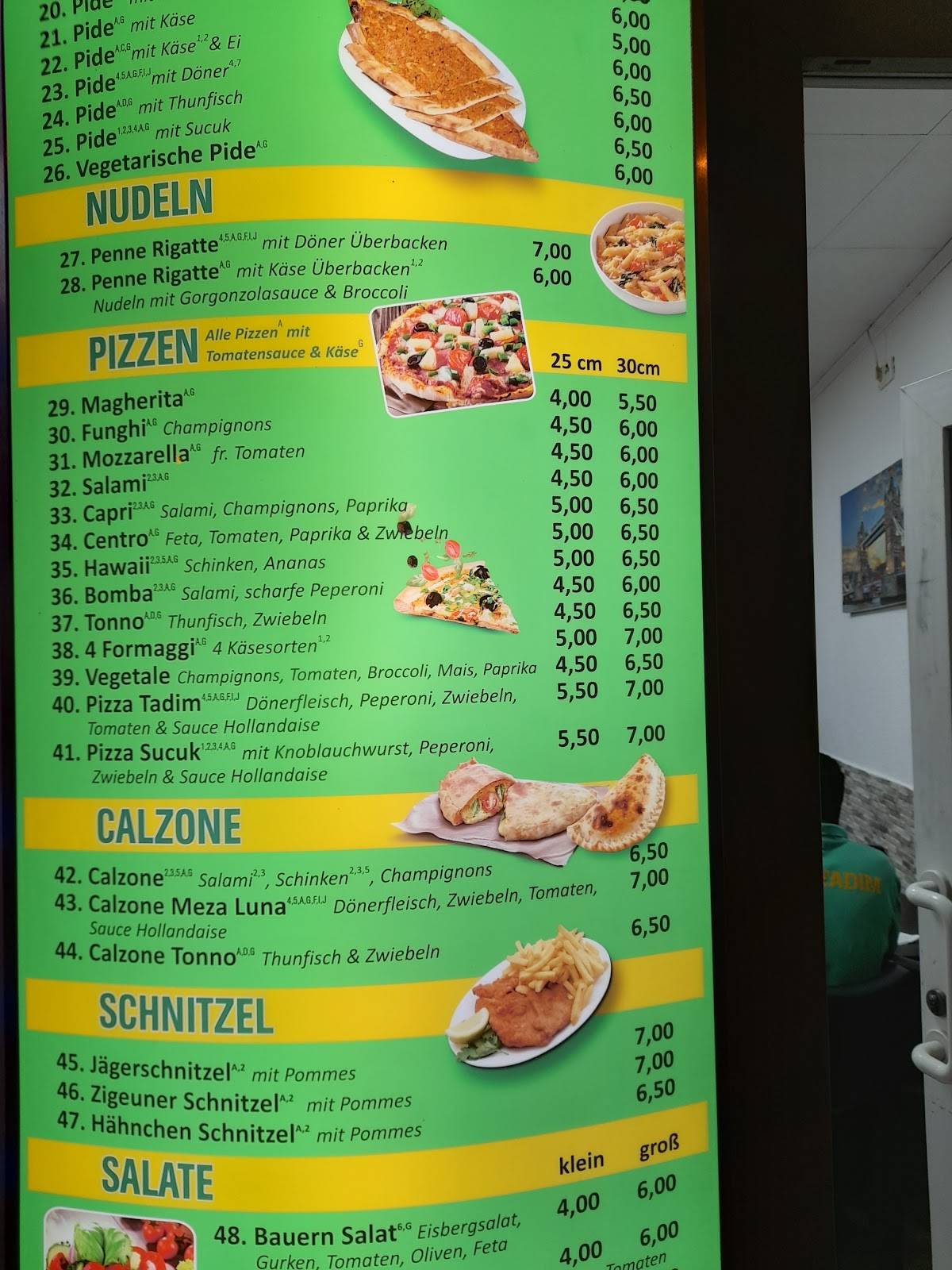 Speisekarte von Urfa Tadim restaurant, Hannover