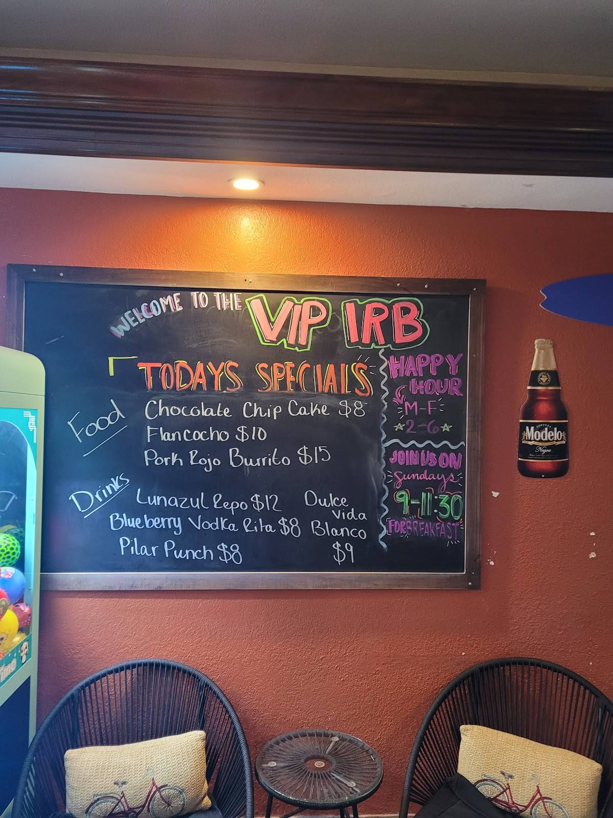 Menu at VIP Mexican American Cuisine IRB restaurant, Indian Rocks Beach