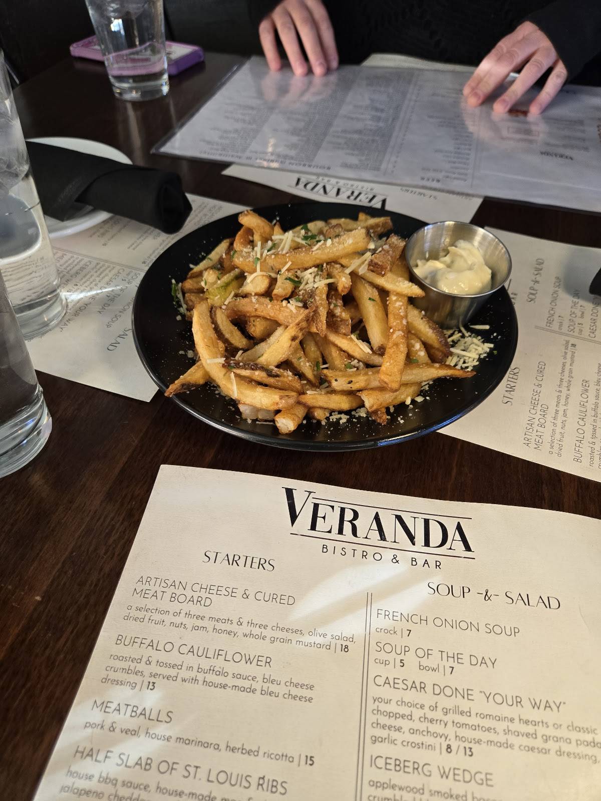 Menu at Veranda Bistro & Bar, Avon