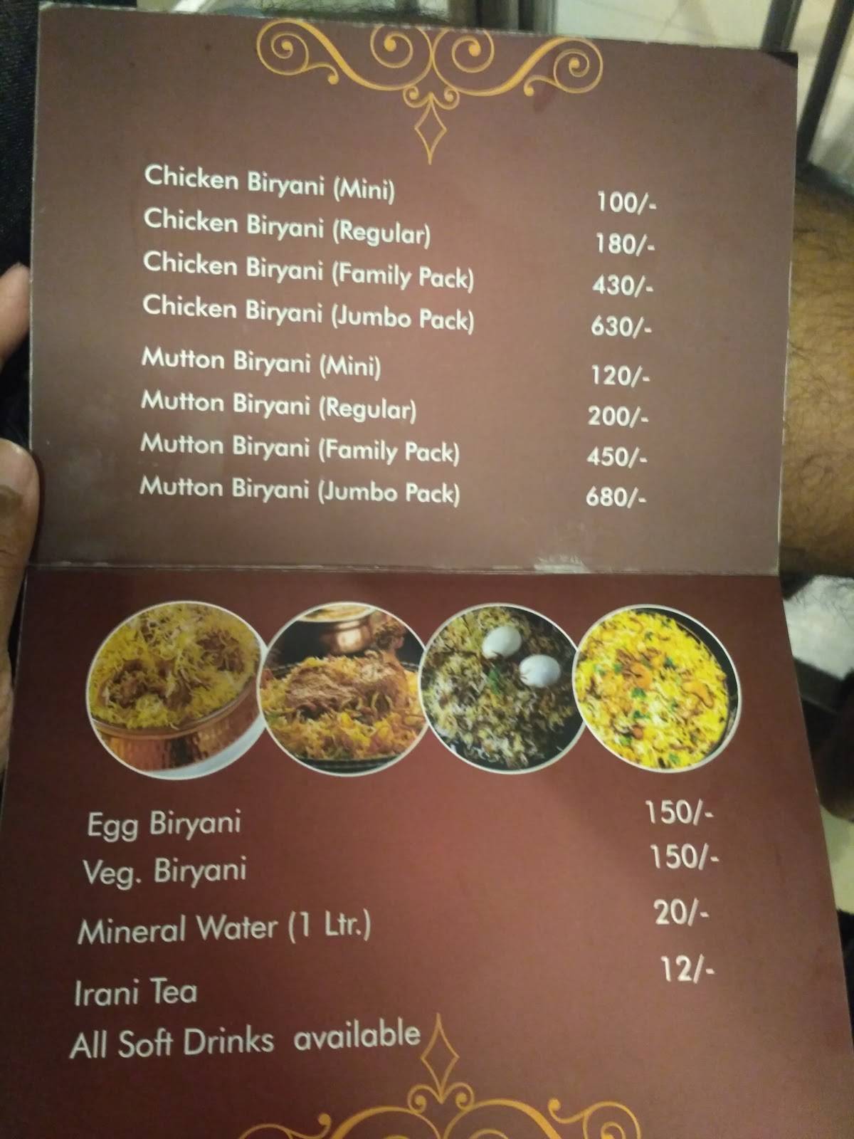 Menu at Victoria Grand Restaurant, Hyderabad