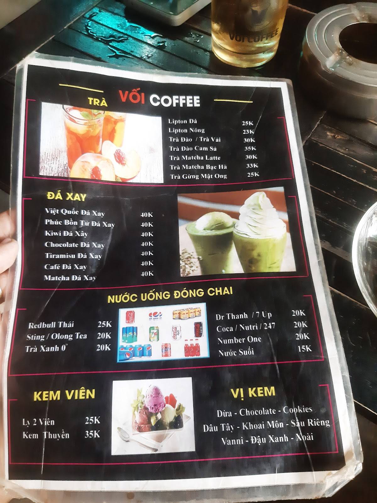Menu at Vối Coffee - Điểm Hẹn cafe, Ho Chi Minh City